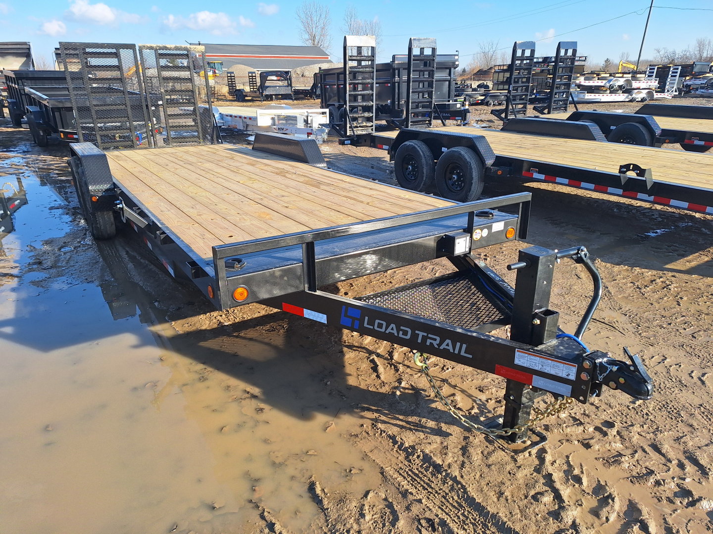 New 2026 Load Trail 83x22 Equipment Trailer W/ 5' Split Ramp Gate for ...