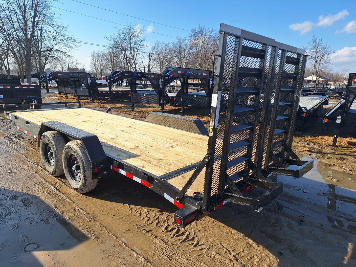 New 2026 Load Trail 83x22 Equipment Trailer W/ 5' Split Ramp Gate for ...