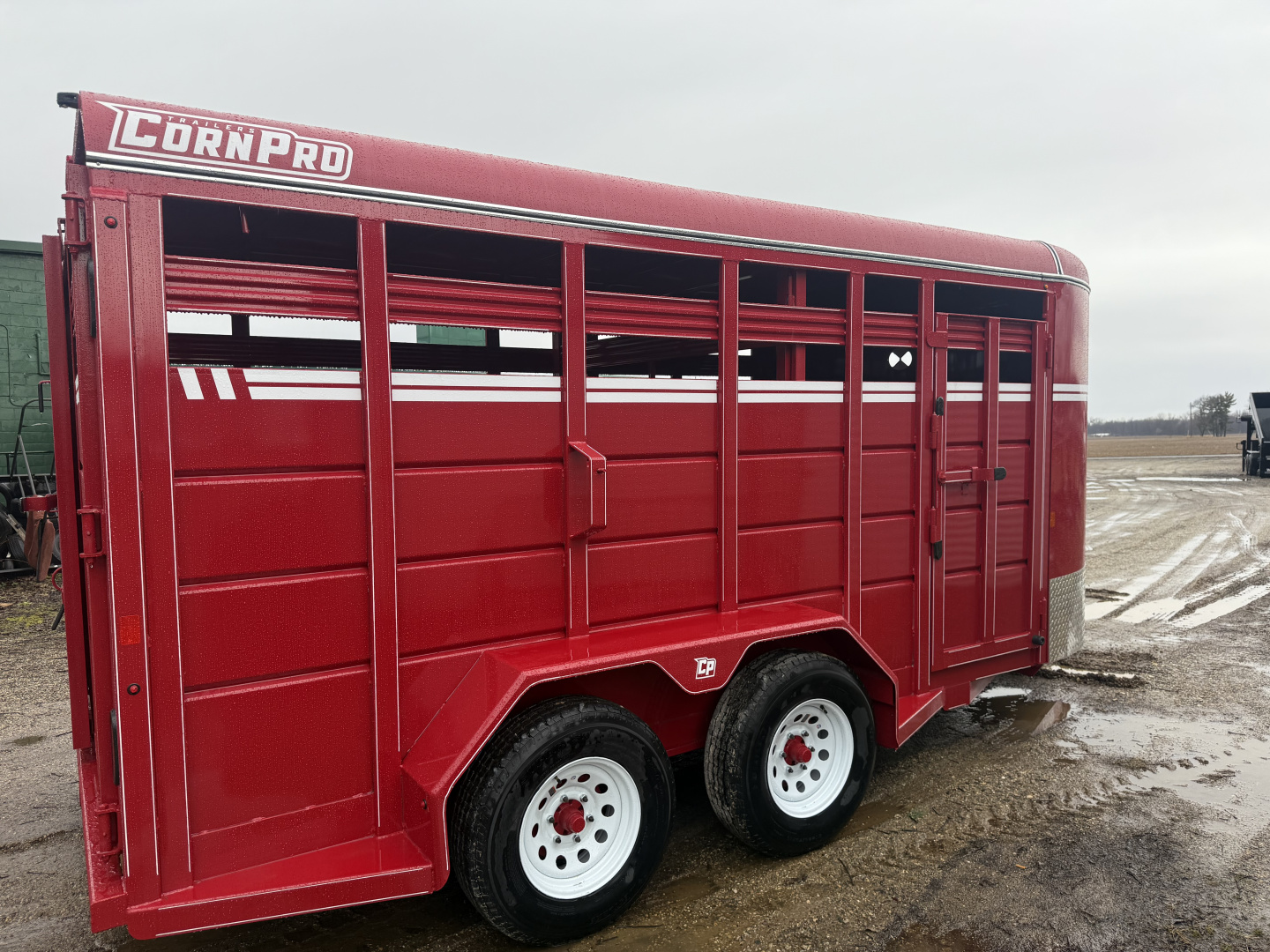 New 2026 CornPro 6'8X16 7K RED BUMPER PULL StocK Trailer for sale in ...
