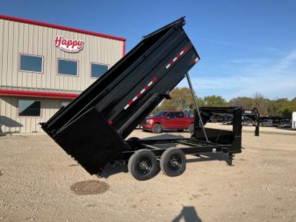 New 2026 PJ 83"x14' GN Tandem Axle Low Pro Telescopic Dump w/ 48" Sides ...