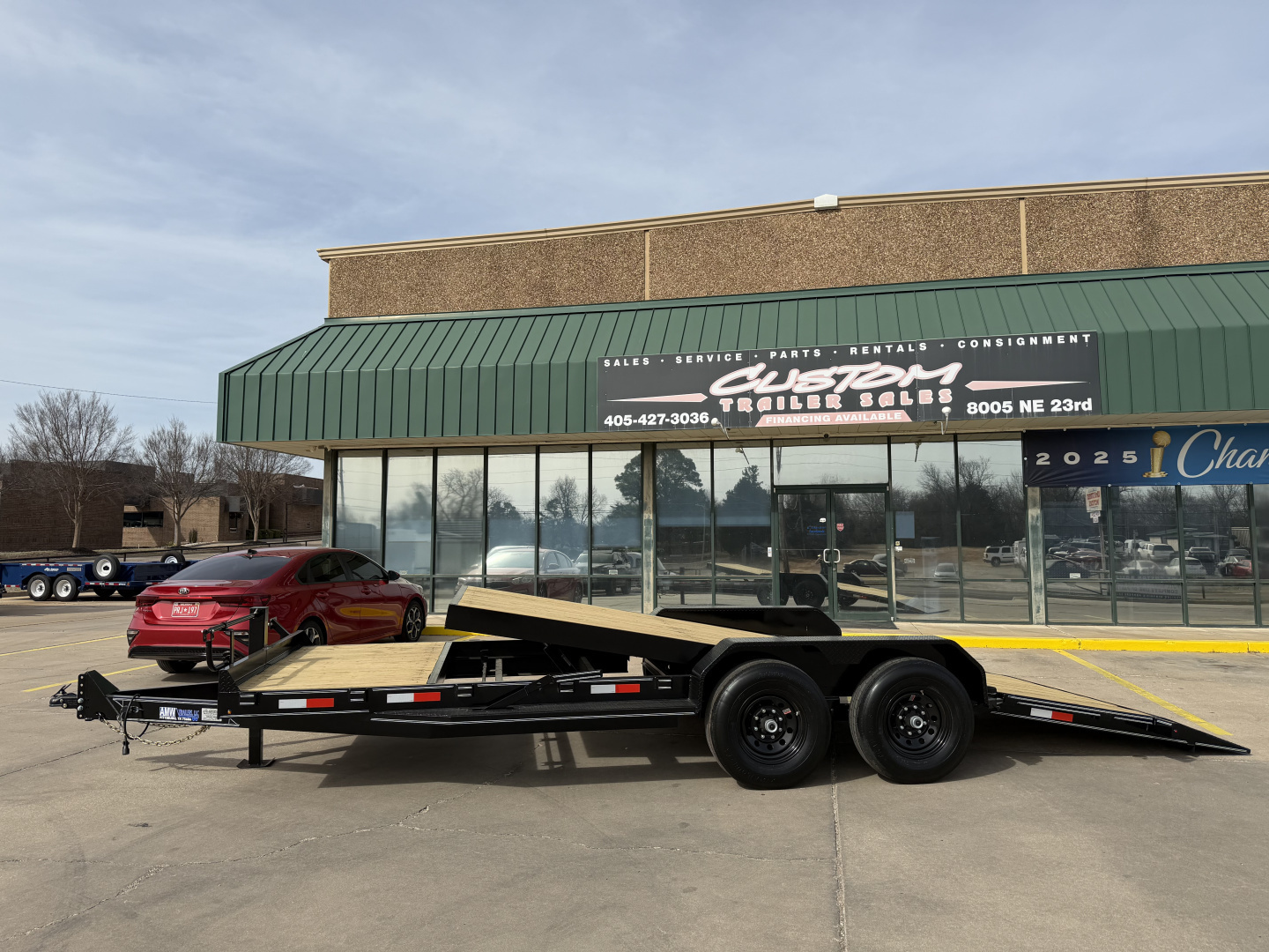 New #132403 2026 AMW Trailers 22 X 83 TANDEM AXLE 14K EQUIPMENT TILT ...