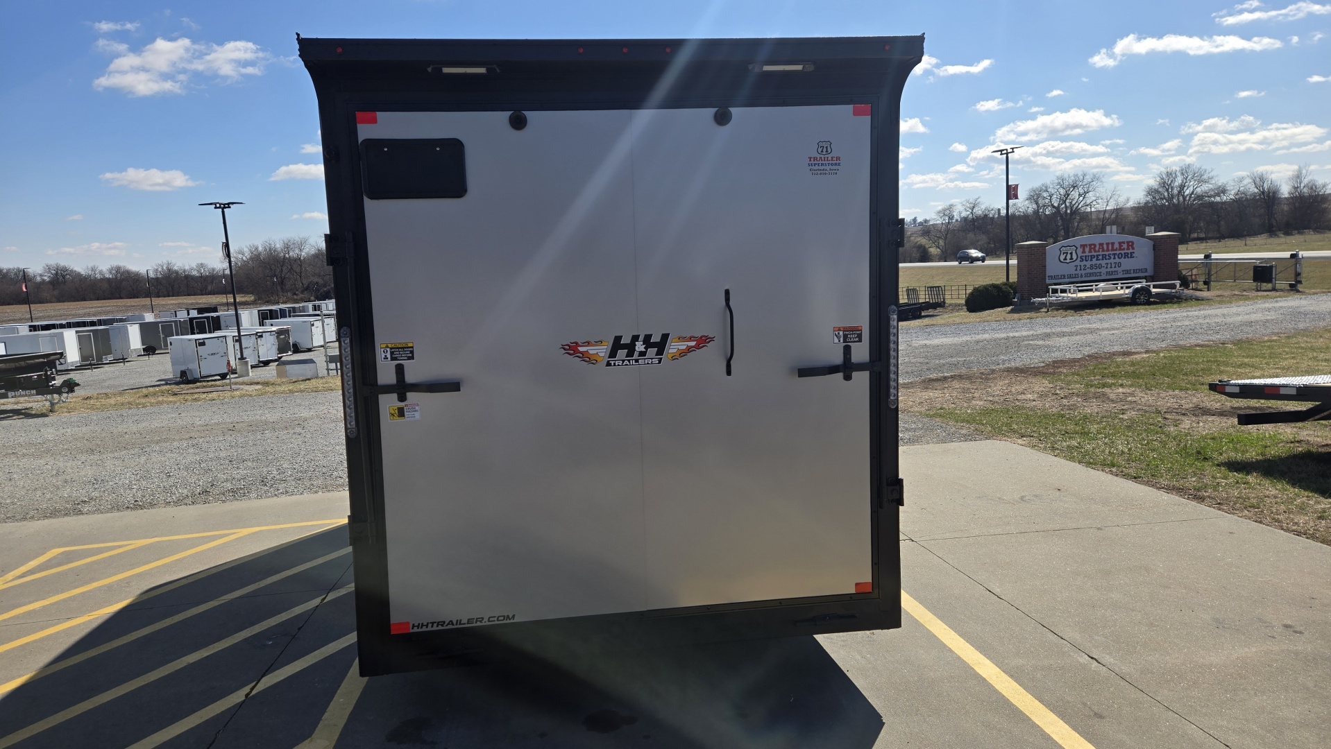 New 2026 H&H 7x16 HH Series Flat Top V-Nose Enclosed Cargo Trailer, 7K ...