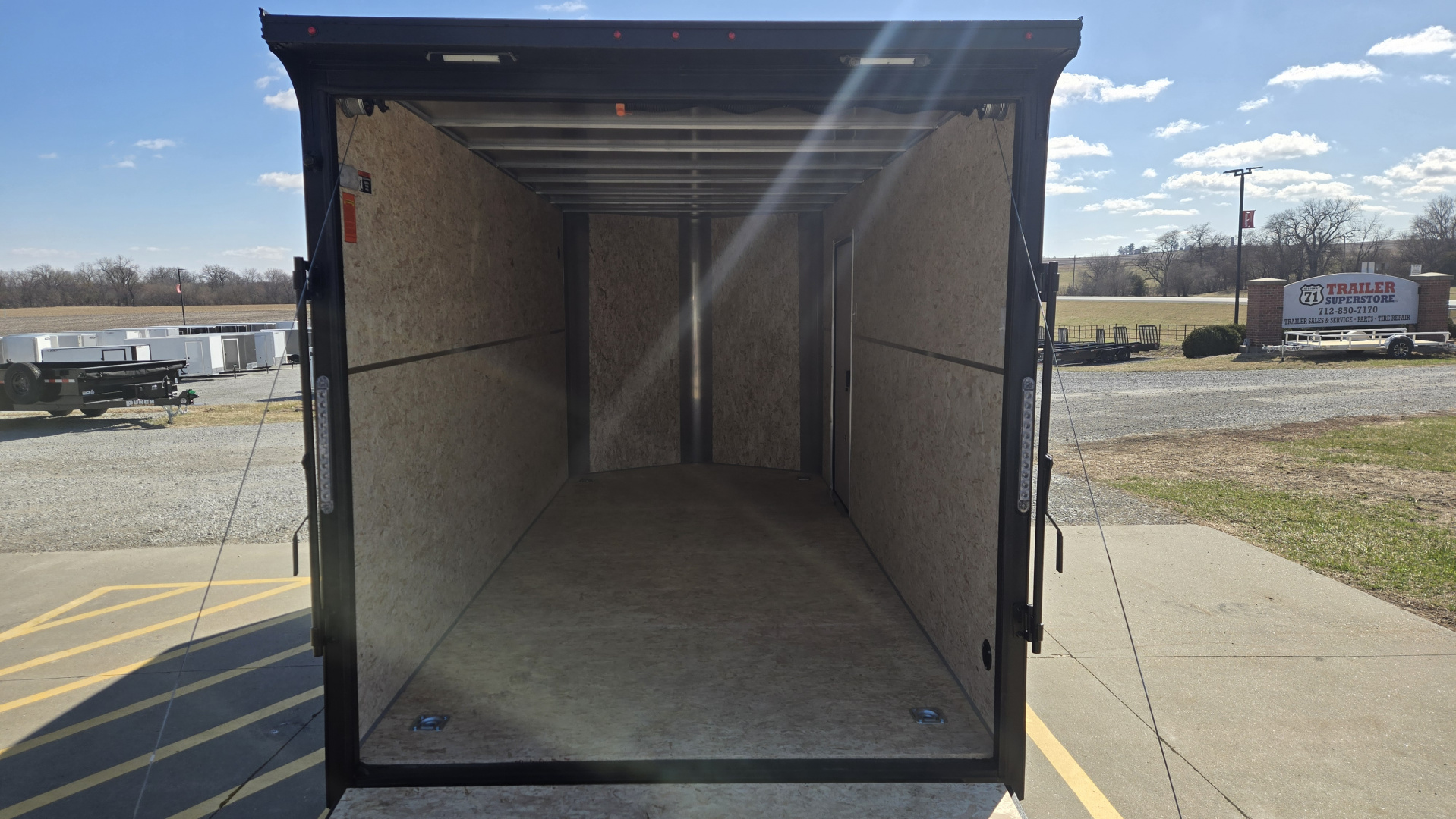 New 2026 H&H 7x16 HH Series Flat Top V-Nose Enclosed Cargo Trailer, 7K ...