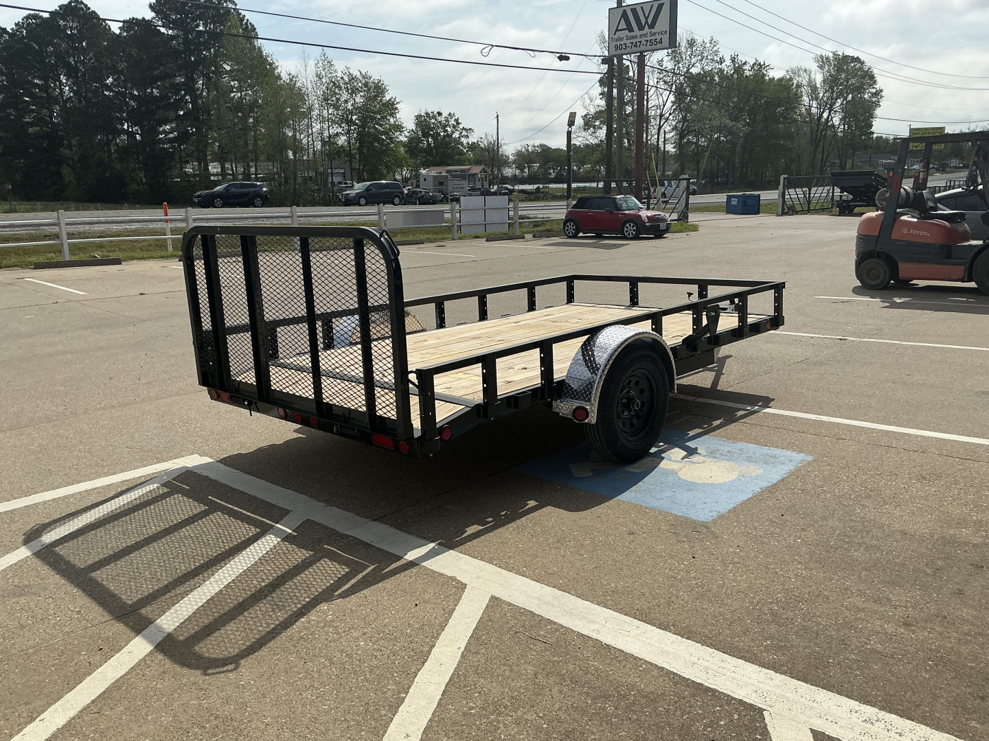 New 2026 PJ 77"x12' Single Axle Utility Trailer - U7 for sale in Tyler, TX