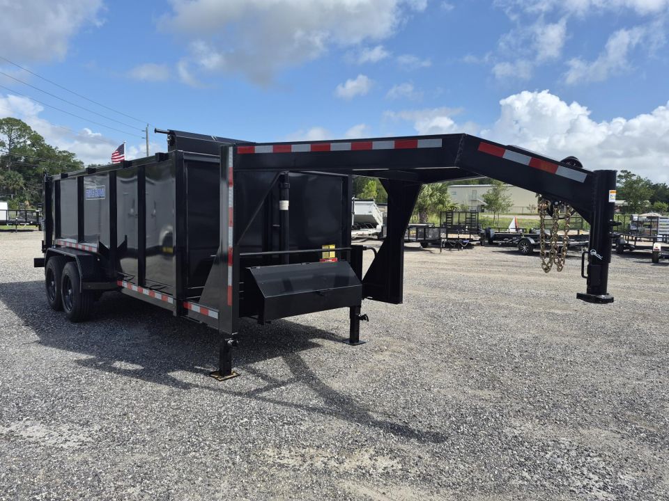 New 2026 Triple Crown Trailers 7x16 Telescoping Gooseneck HD Dump ...