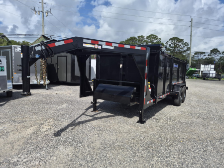 New 2026 Triple Crown Trailers 7x16 Telescoping Gooseneck HD Dump ...