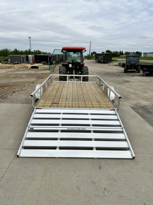 New 2026 H&H Trailers 82"x12' Aluminum Rail Side- Bi Fold Gate Utility ...