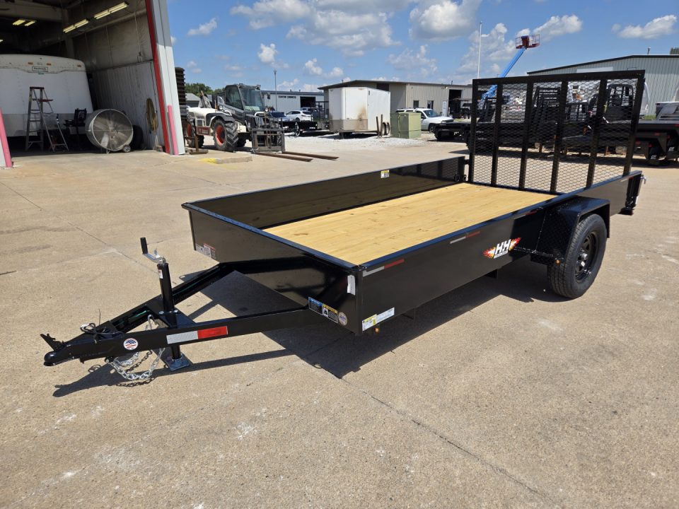 New 2025 H and H Trailer 66x10 Aluminum Rail Side Utility Trailer 3K ...