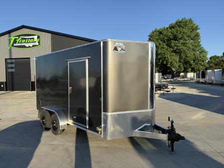 Used USED 2019 8.5x24+2v dovetail enclosed cargo car hauler trailer ...