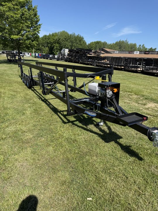 New 2026 Hoosier 24-26' TRIPLE AXLE TRITOON HYDRAULIC Boat Trailer for ...