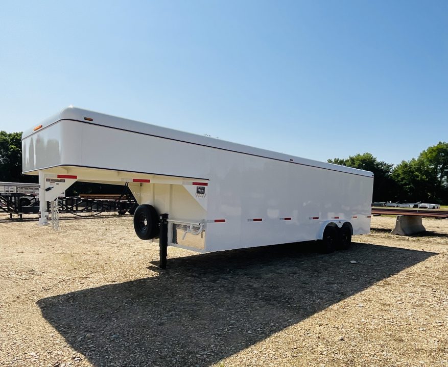New 2026 W-W Trailer 8’ x 24’ Tandem Axle Gooseneck Cargo Trailer, GVWR ...