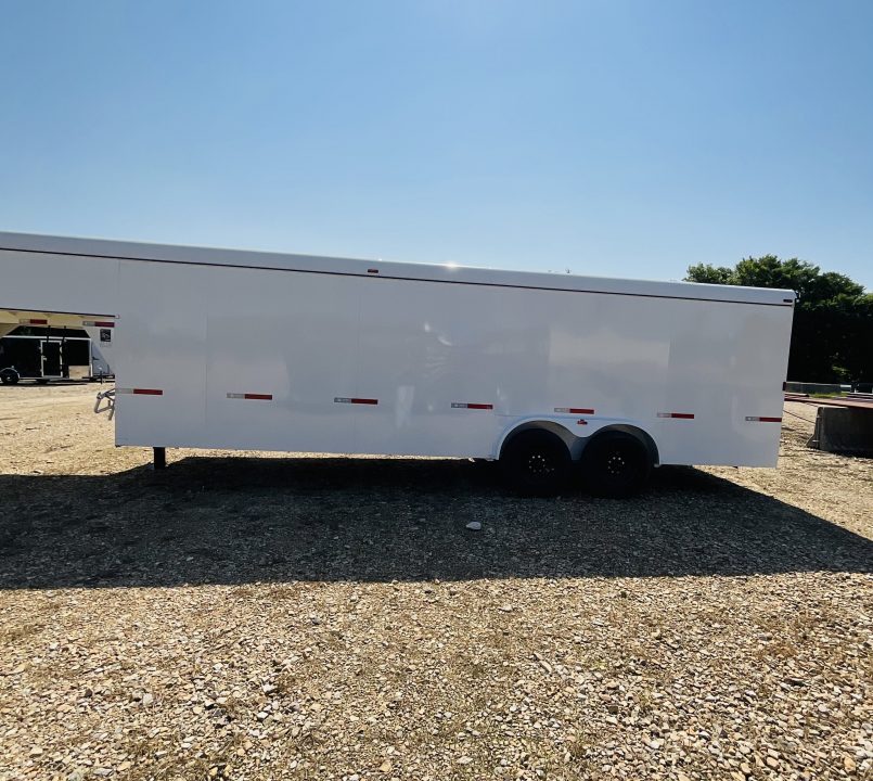New 2026 W-W Trailer 8’ x 24’ Tandem Axle Gooseneck Cargo Trailer, GVWR ...