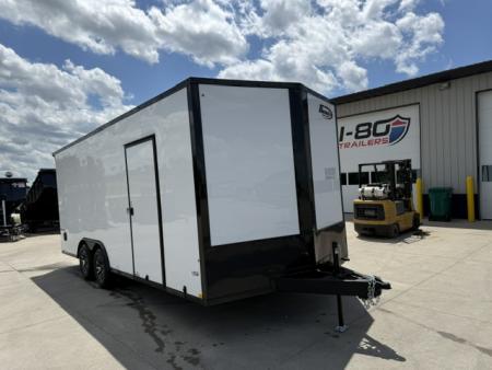 New 2026 H&H Silver/Black Trim 8.5'x24' 10k Flat Top V-Nose Enclosed ...