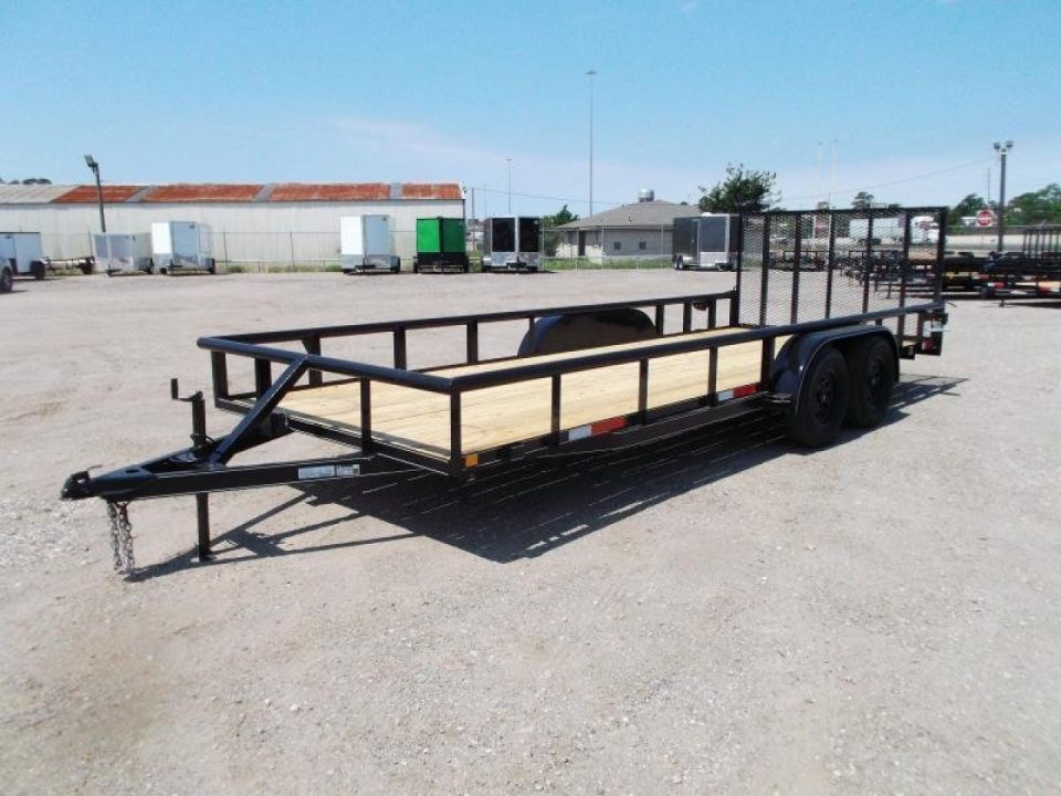 New 2026 J&C Trailers 83x20 Utility Trailer / Lowboy Trailer / 4ft Ramp ...