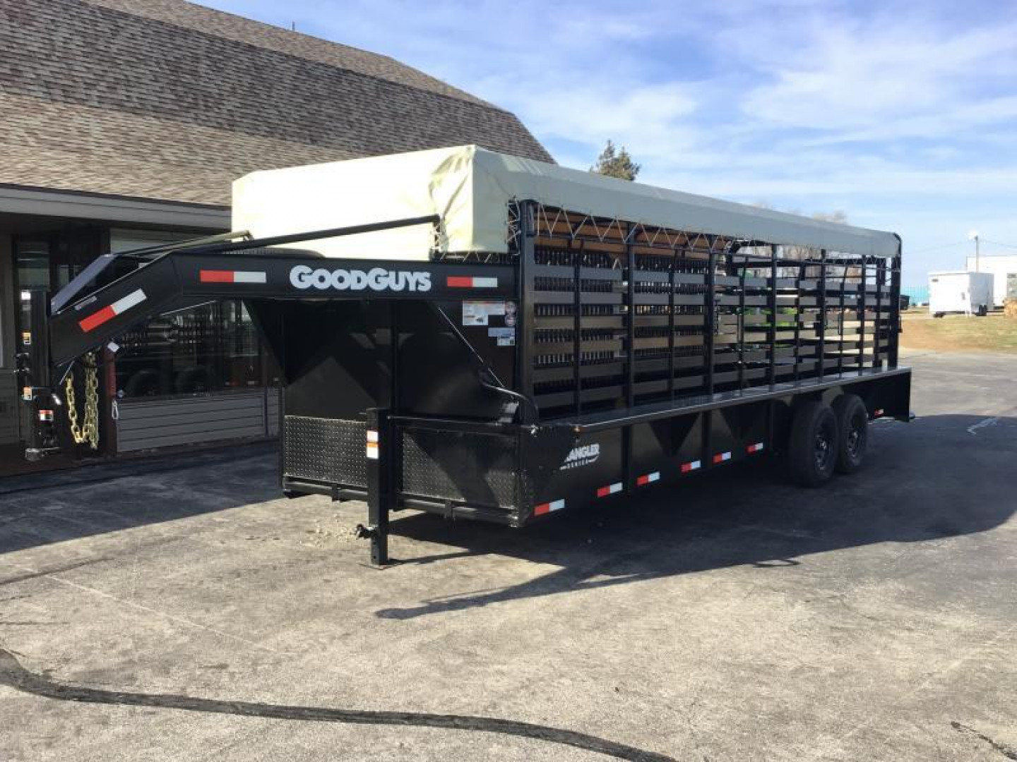 New 2025 Good Guys 6'8"x24' GN Bar Top Livestock Trailer - BTL
