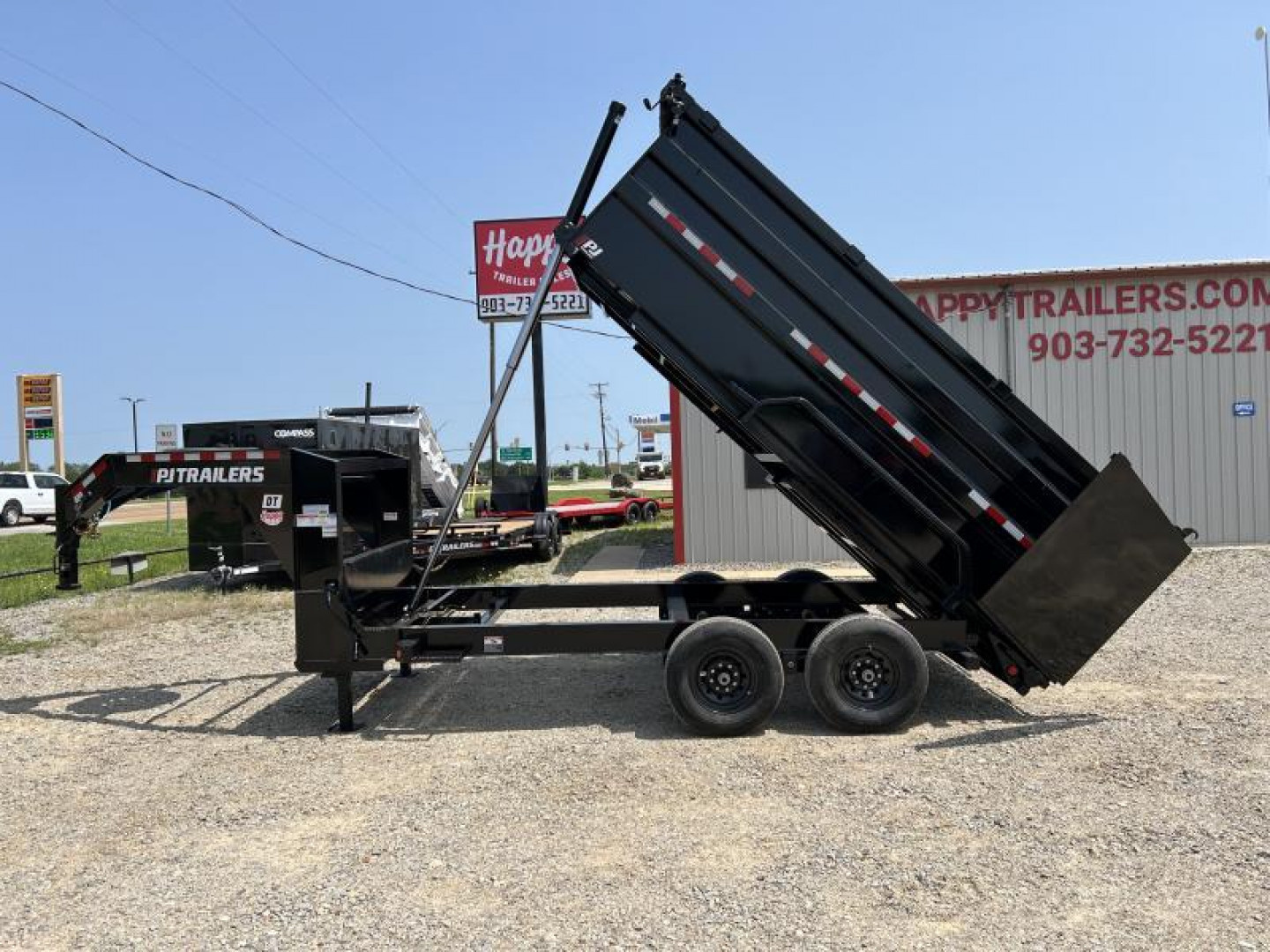 New 2025 PJ 83"x14' GN Tandem Axle Low Pro Telescopic Dump w/ 48" Sides ...