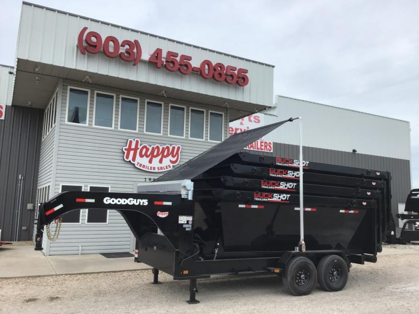 New GoodGuys 83"x14' GN Roll Off Dump Trailer & 4 Bin Package