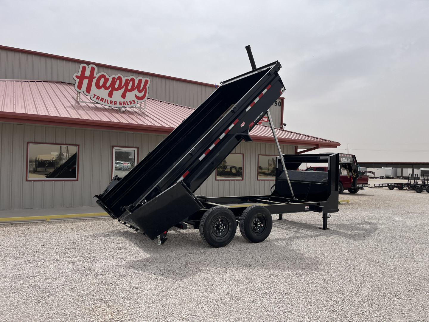 New 2025 PJ 83"x14' GN Tandem Axle Low Pro Telescopic Dump w/ 24" Sides ...