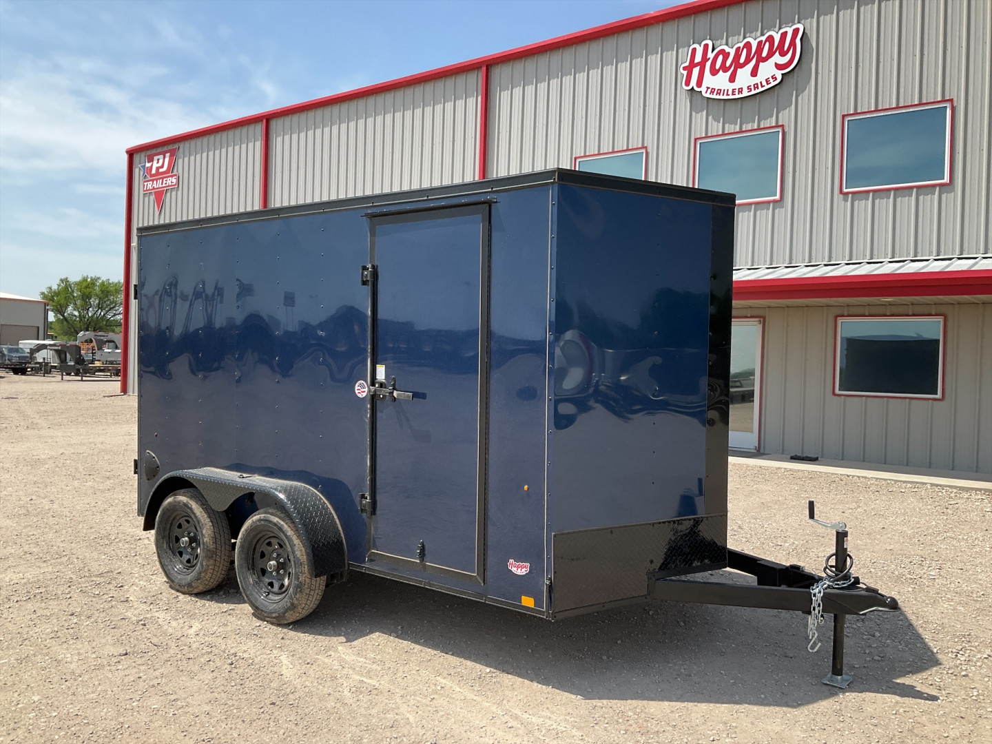 New 2025 Compass 7'x12' Enclosed Cargo Trailer - Indigo DLX