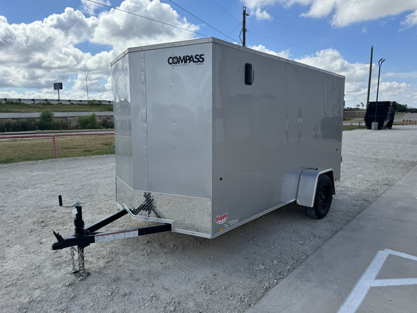 New 2025 Compass 6'x12' Enclosed Cargo Trailer - Indigo DLX