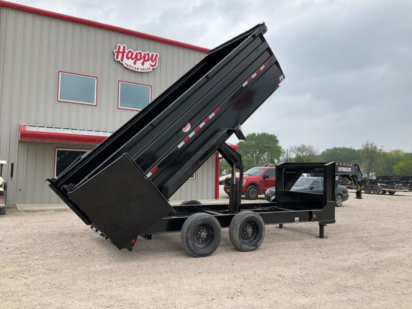 New 2025 PJ 82"x16' GN Tandem Axle HD Low Pro Dump w/ 48" Sides - DE