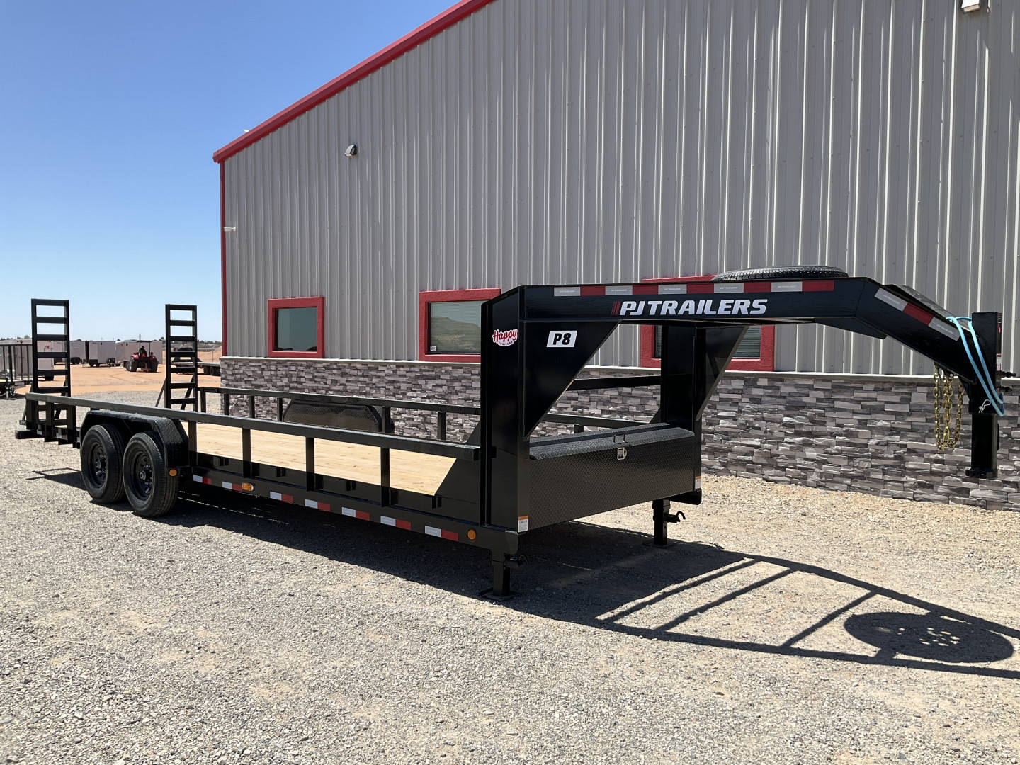 New 2026 PJ 83"x24' GN Angle Pipetop Trailer - P8 for sale in El Paso, TX