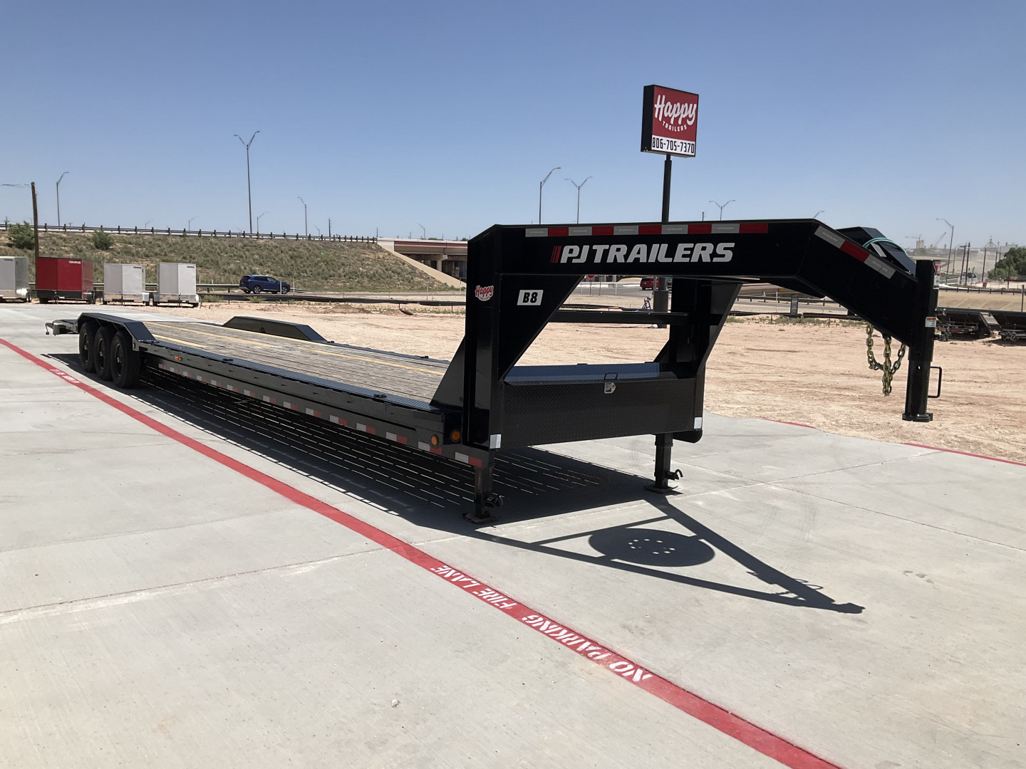 Used 2024 PJ 102"x40' Triple Axle Equipment Trailer- B8