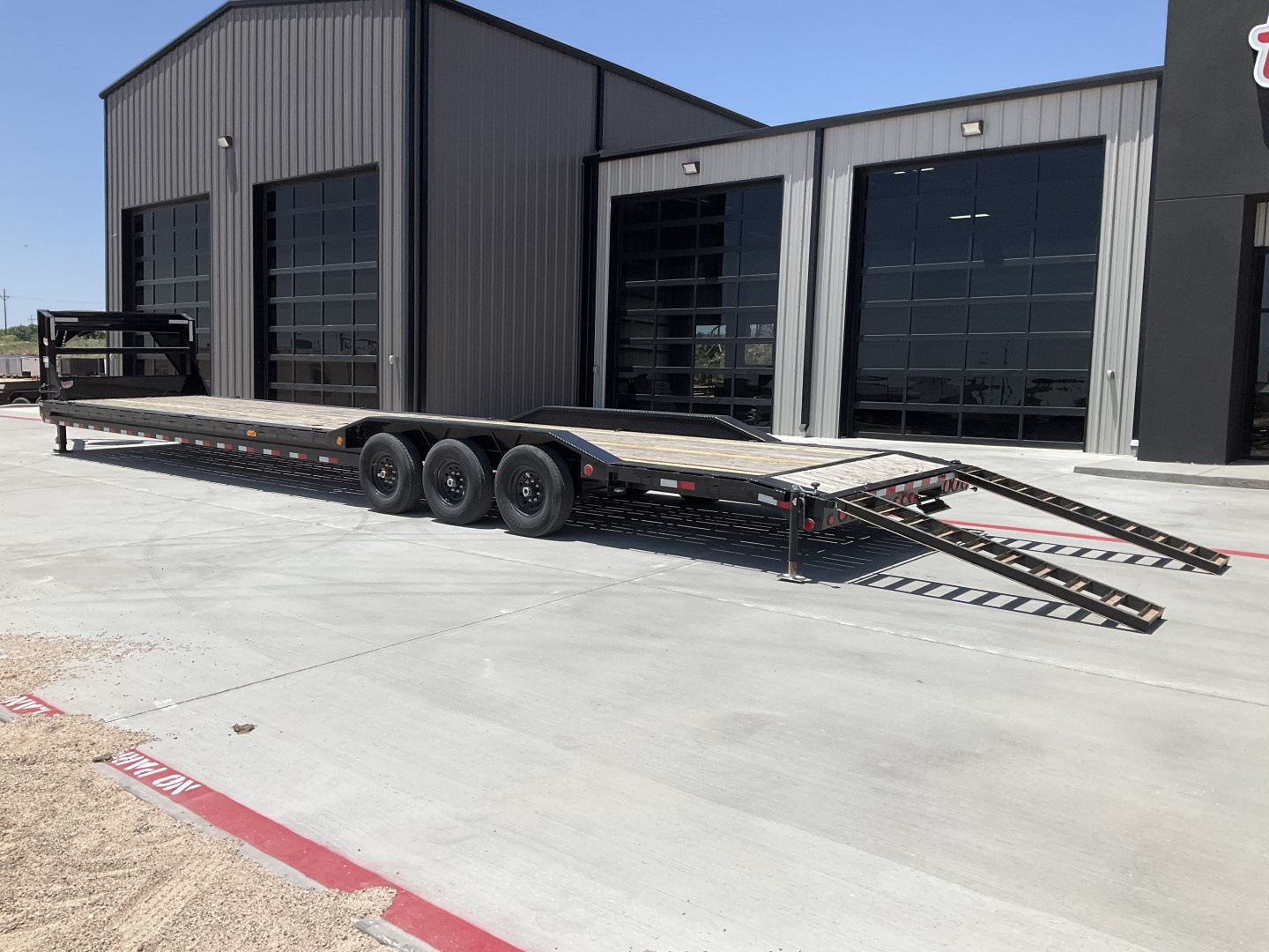 Used 2024 PJ 102"x40' Triple Axle Equipment Trailer- B8