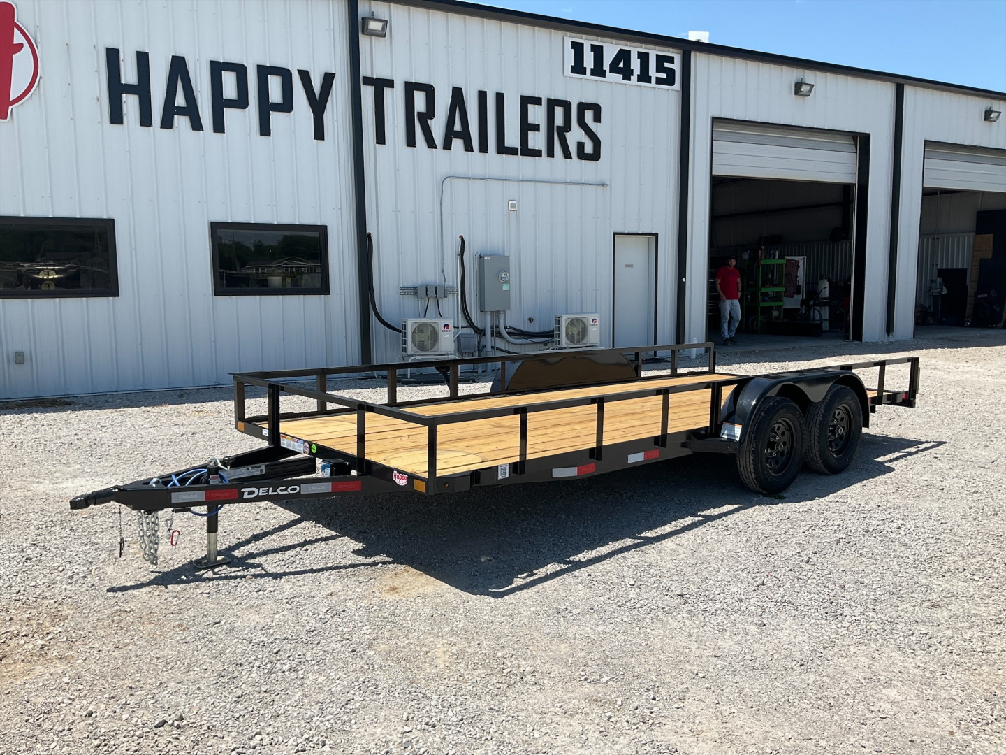 New 2025 Delco 83"x18' Tandem Axle Utility Trailer - U6