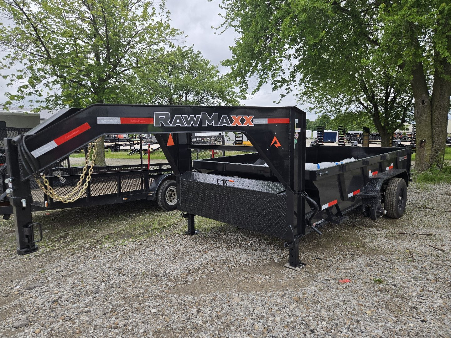 New 2024 RawMaxx LPX14GN14K Dump Trailer 83X14 TA GOOSENECK (GVW:14000 ...