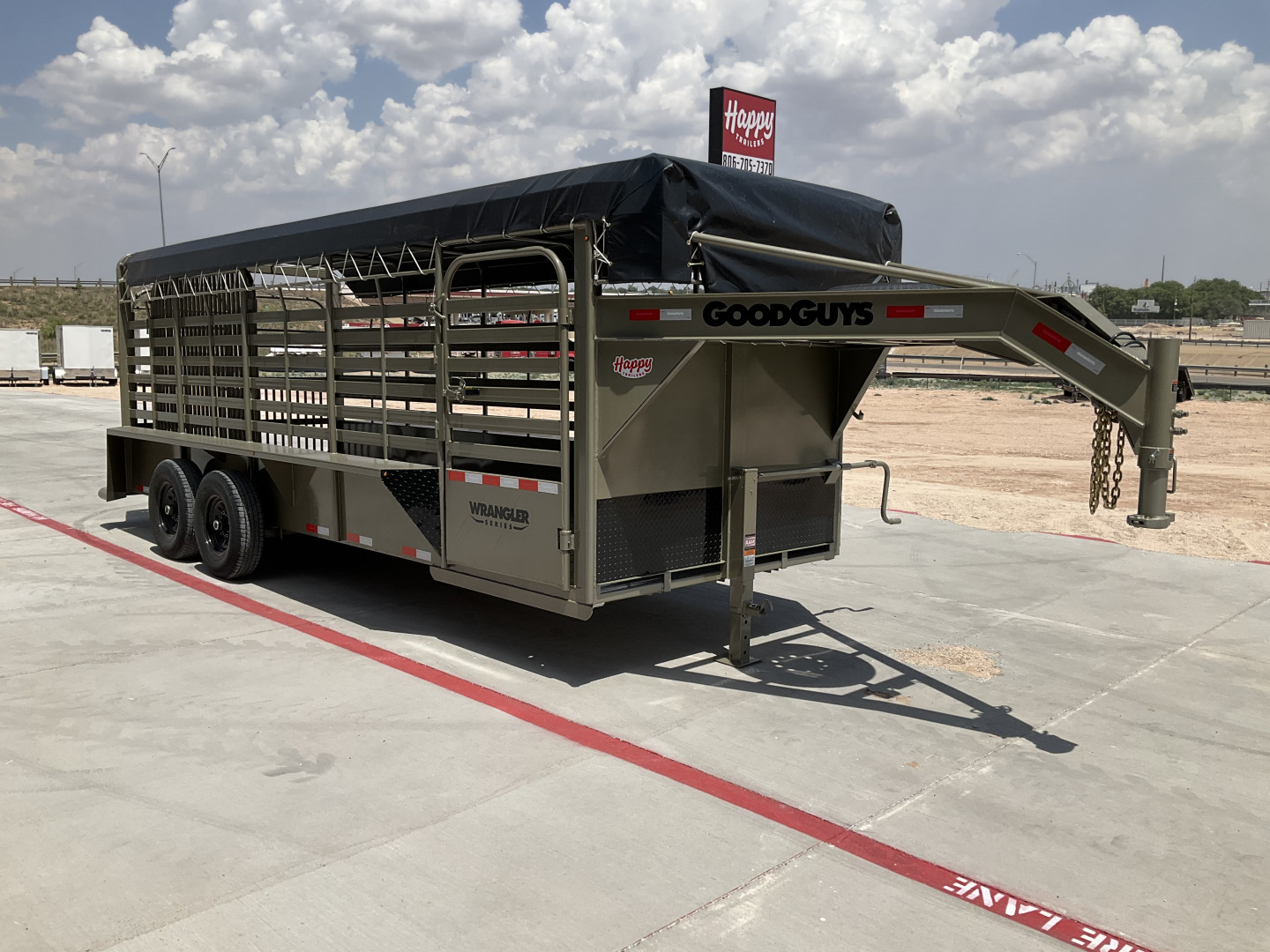 New 2026 Good Guys 6'8"x20' GN Bar Top Livestock Trailer - Wrangler for ...