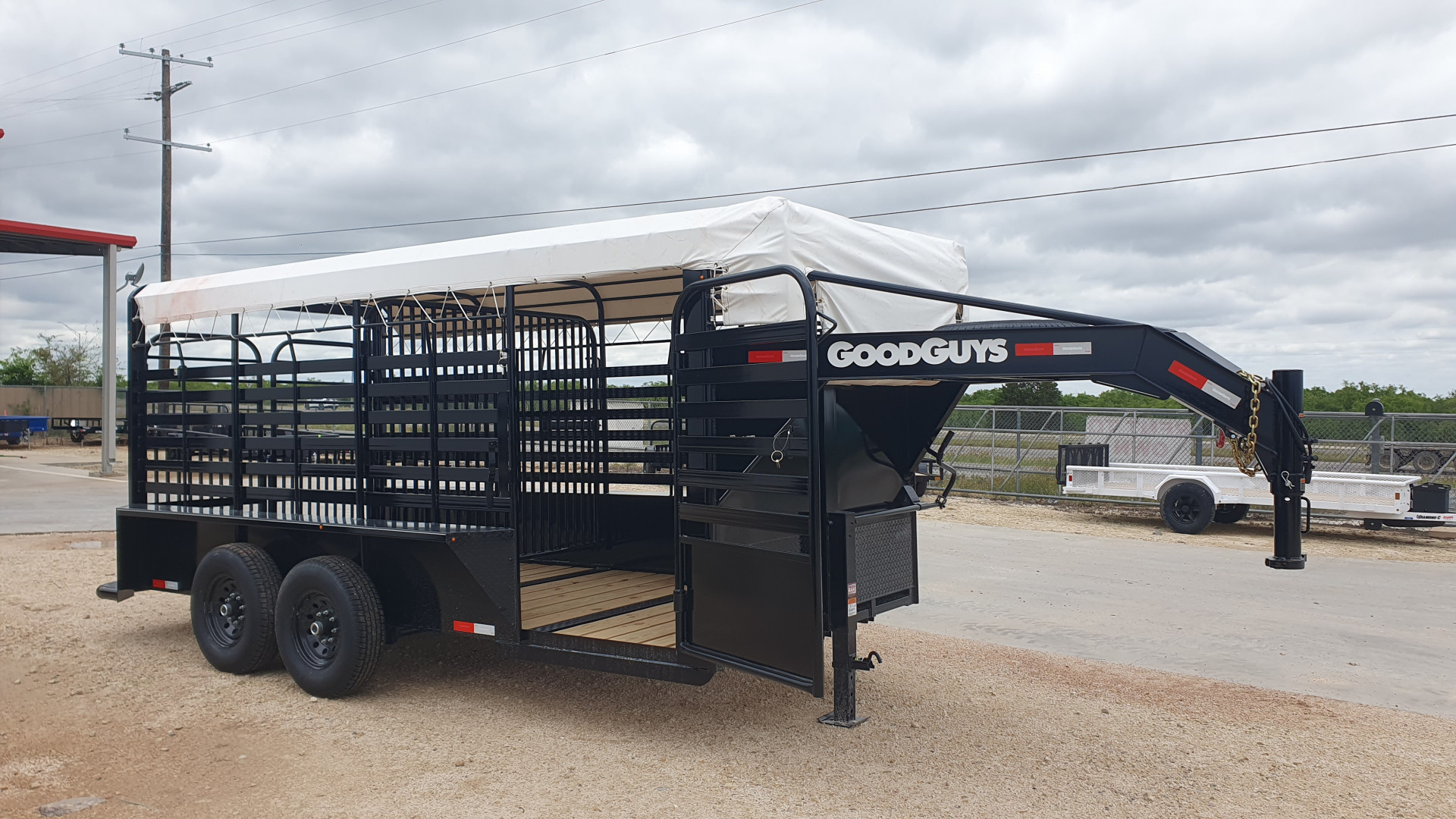 New 2026 Good Guys 6'8"x16' GN Bar Top Livestock Trailer - Wrangler