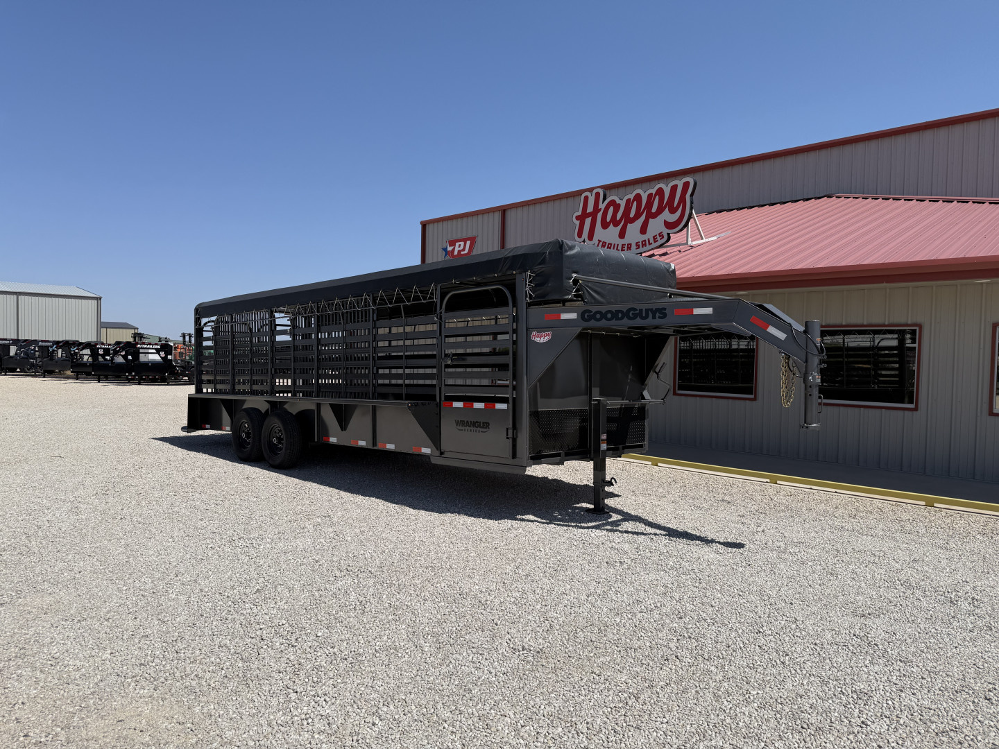 New 2026 Good Guys 6'8"x24' GN Bar Top Livestock Trailer - BTL