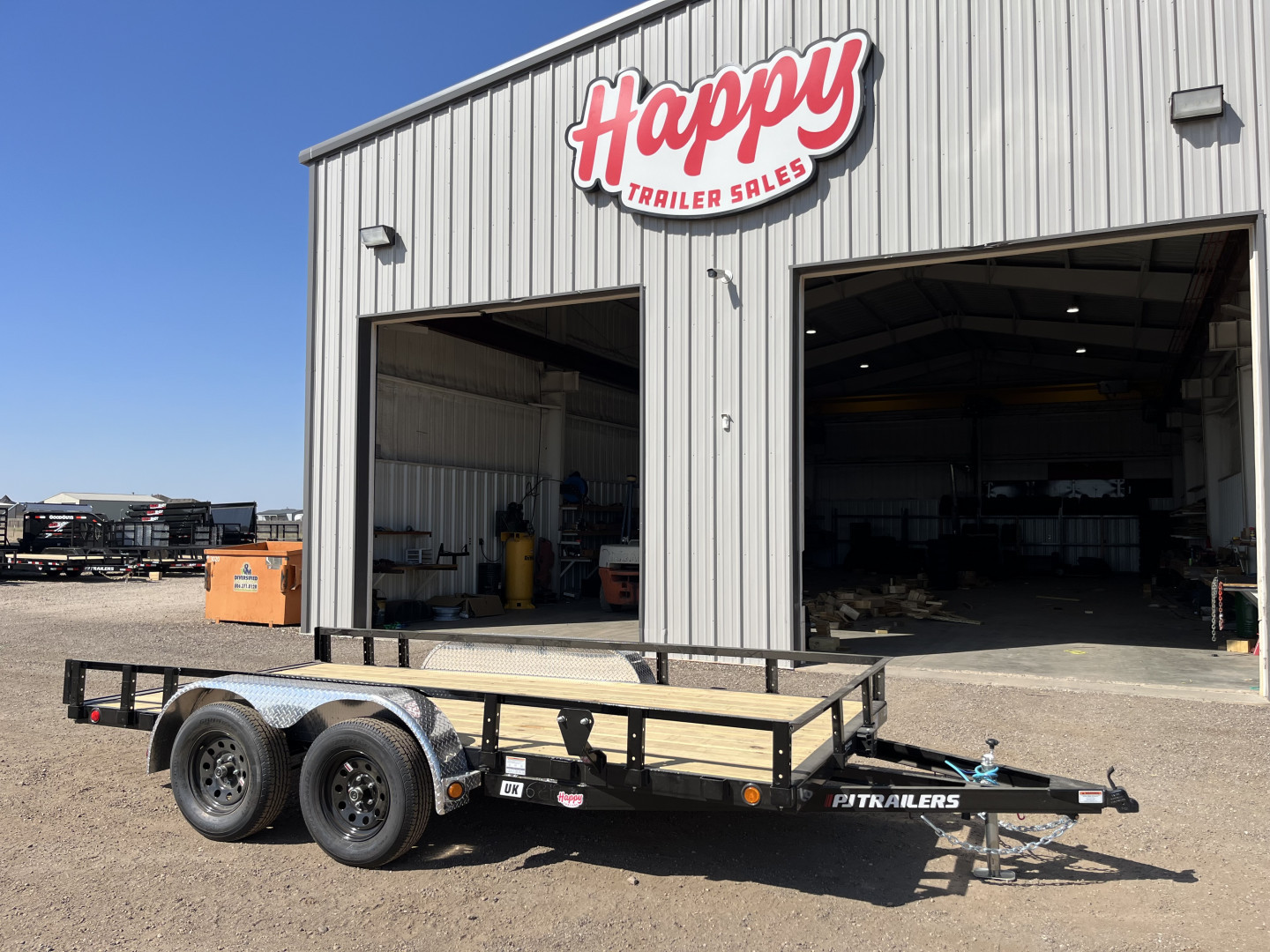 New 2025 PJ 77"x14' Tandem Axle Utility Trailer - UK