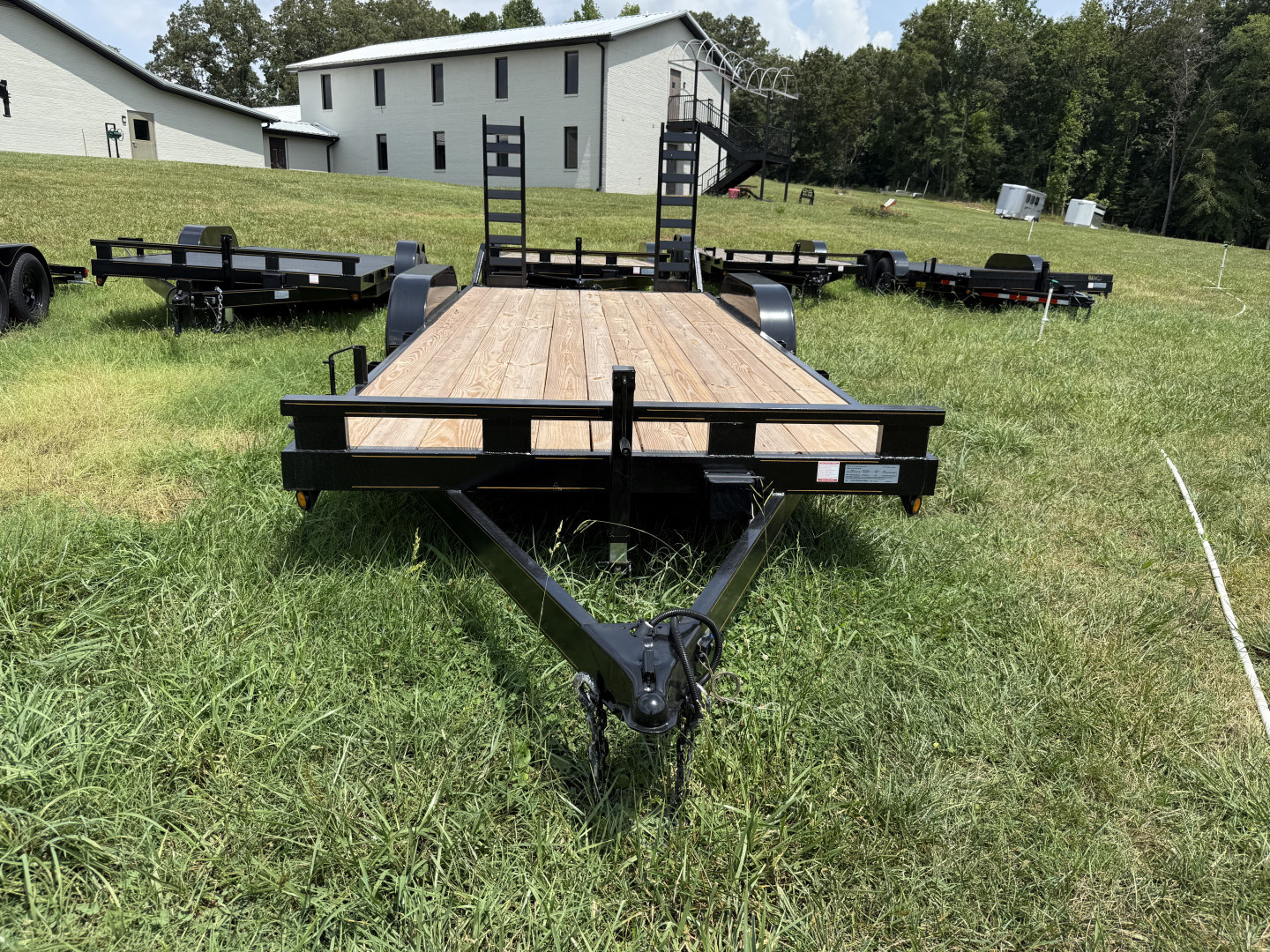 New 2025 P & T Trailers 10K 17+3 ST UP RMPS WOOD 2 BRAKE Utility Trailer