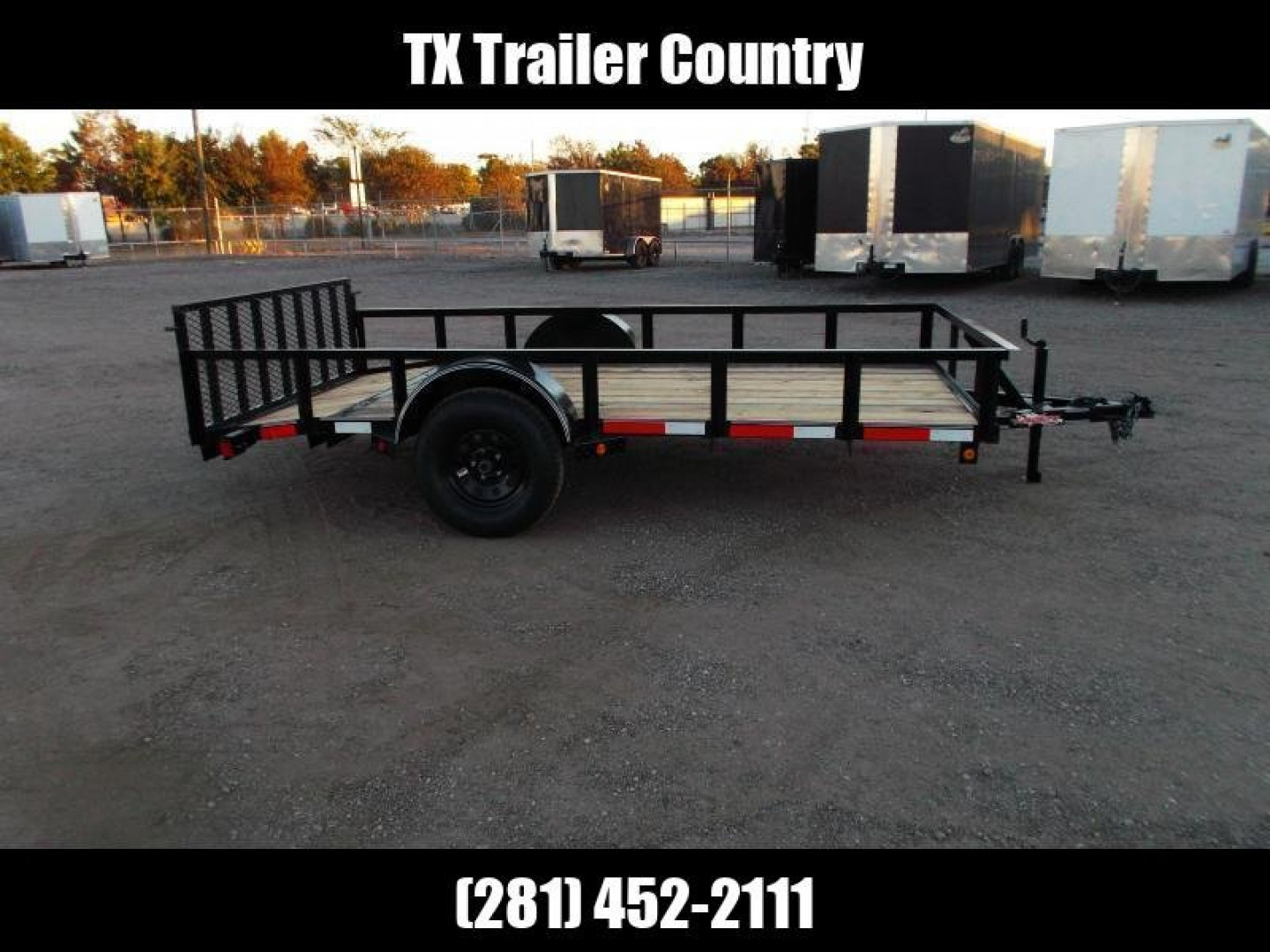 New 2025 Longhorn Trailers 77x12 SA Utility Trailer / 2ft Dovetail ...