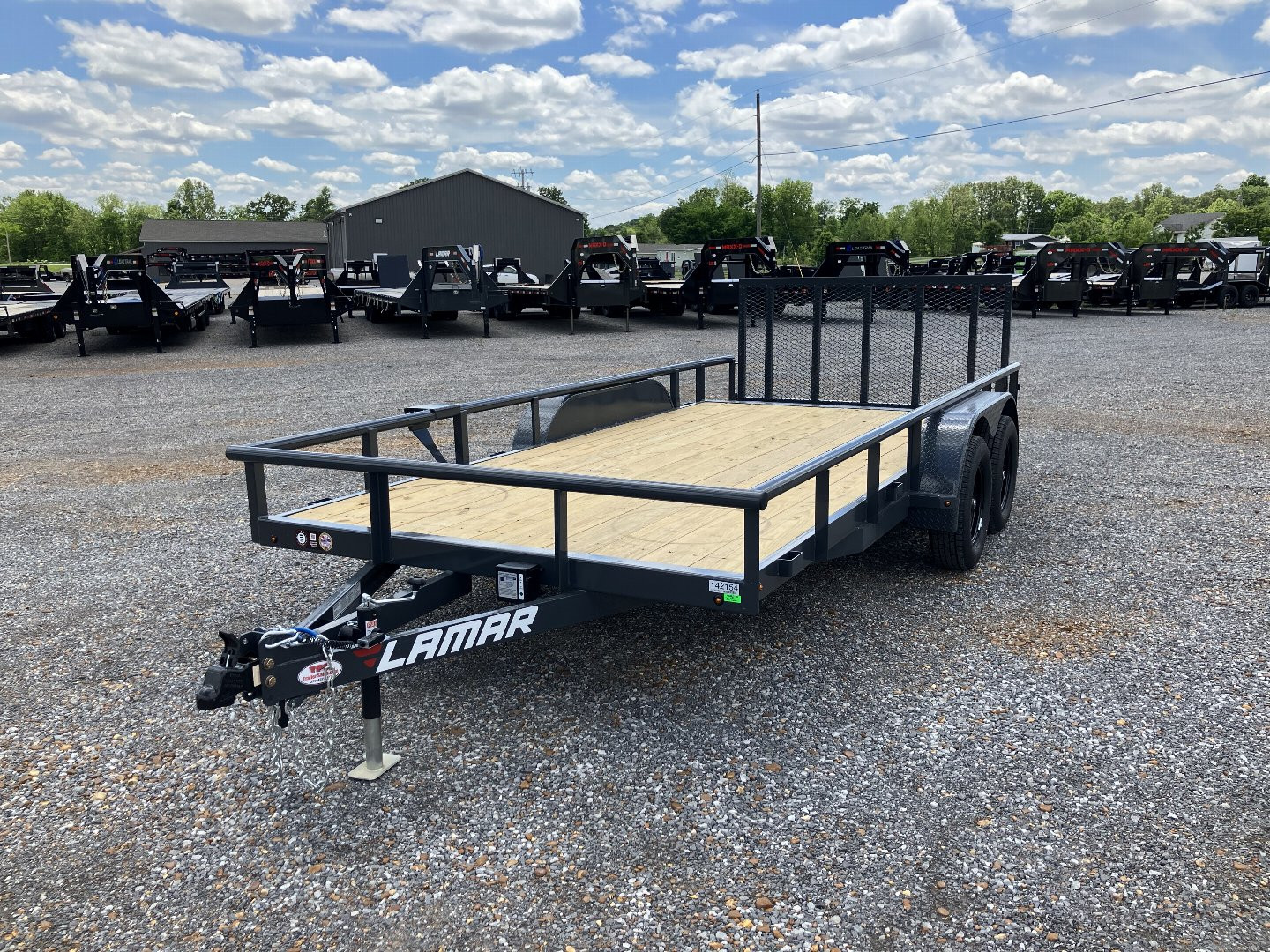 New 2025 Lamar 83"X16' 7K Utility Trailer