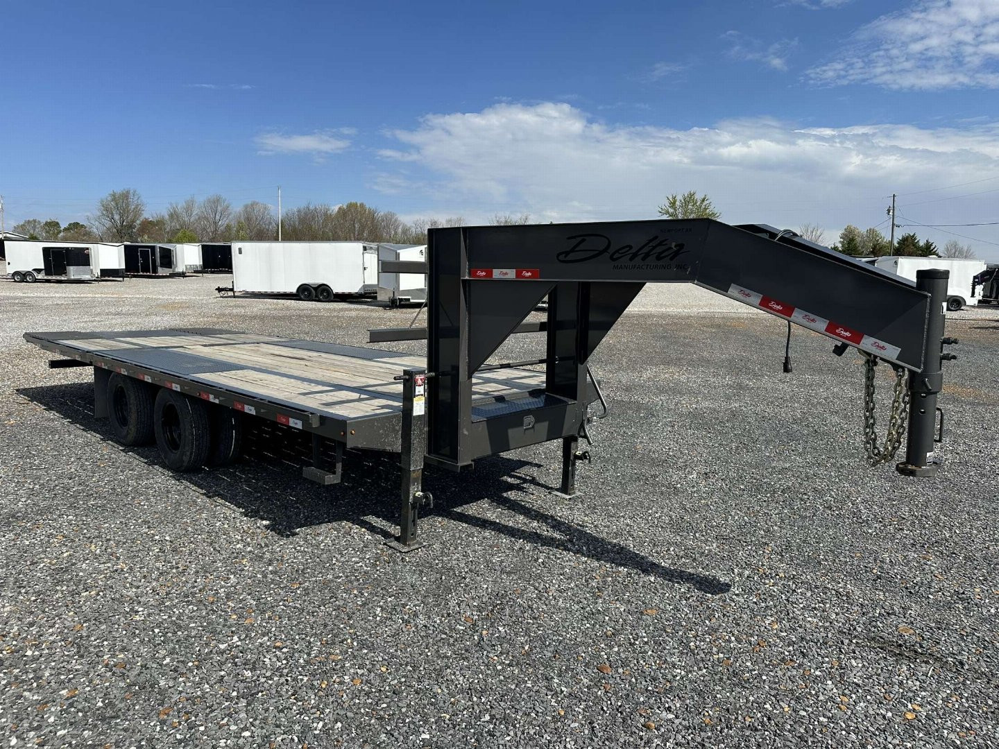 Used 2024 Delta 102"X24' 22K Hyd Dove Gooseneck Trailer