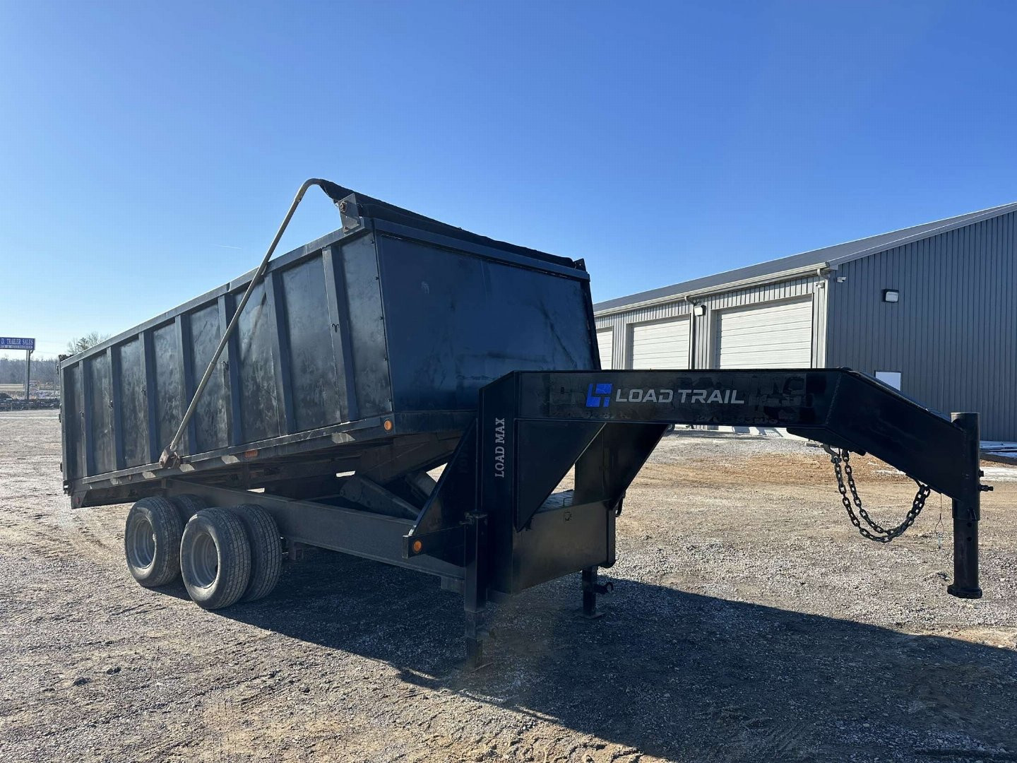 Used 2013 Load Trail 102"x16' 22k Gooseneck Dump Trailer