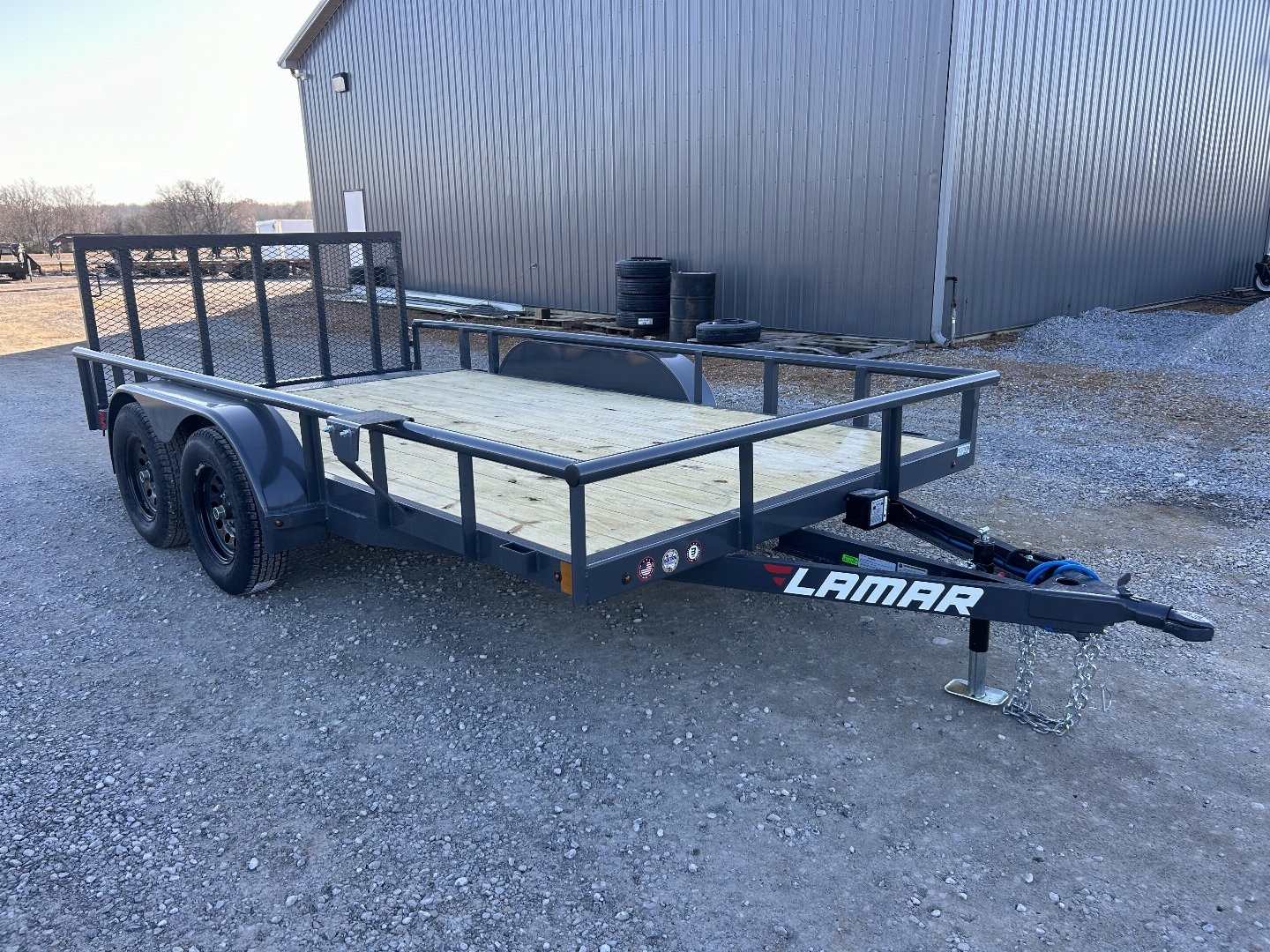 New 2025 Lamar 83"X16' 7K Utility Trailer