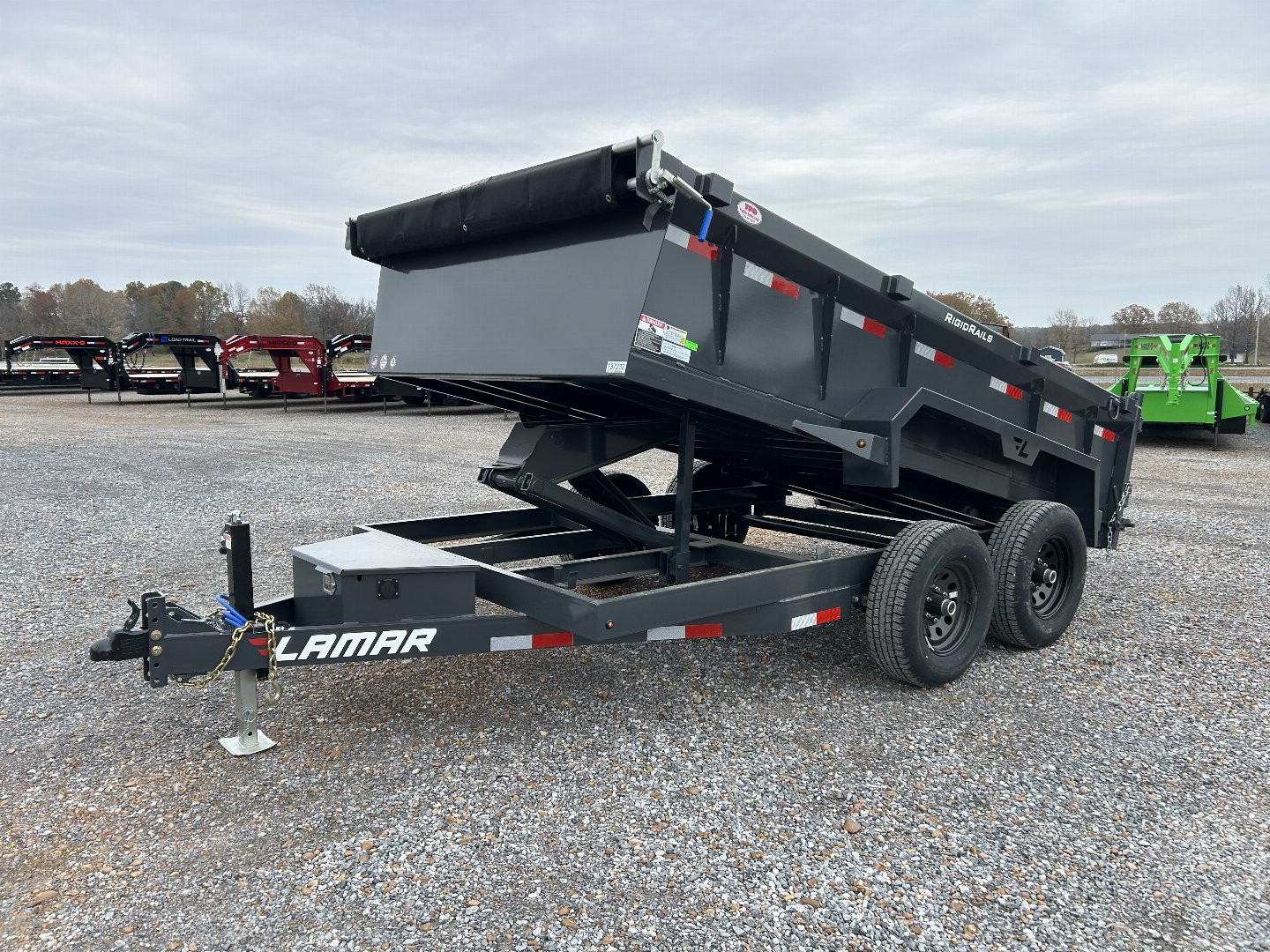 New 2025 Lamar 77"x12' 10k Dump Trailer