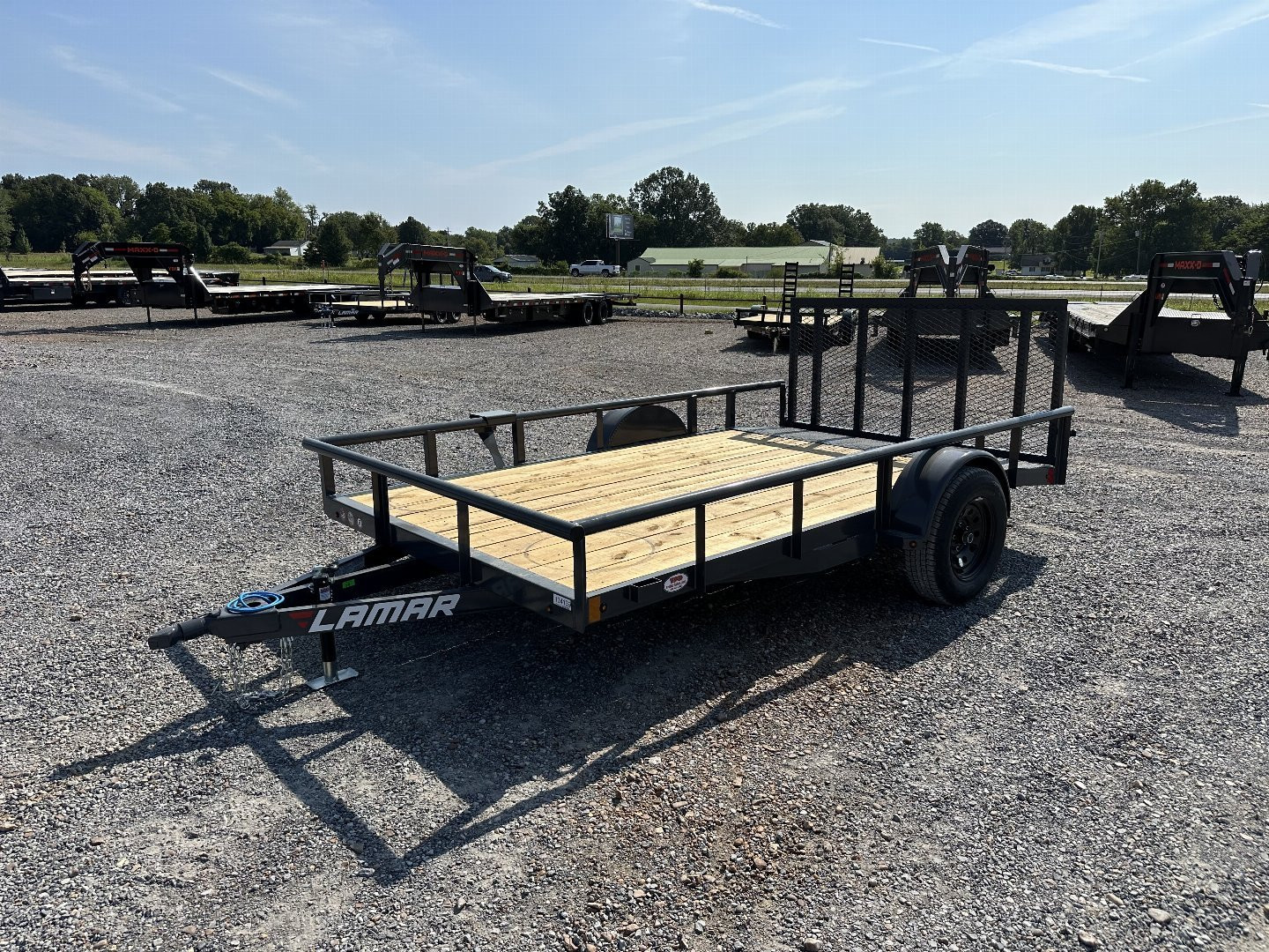 New 2025 Lamar 83"X12' 3K Utility Trailer