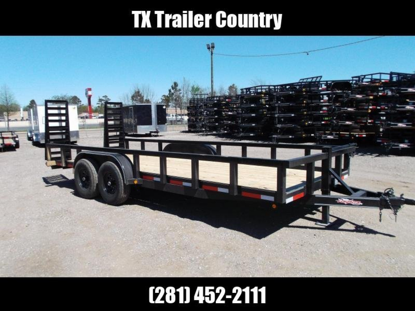 New 2024 J&C Trailers 83x16 Utility Trailer / 7000# Axles / 3" Square ...