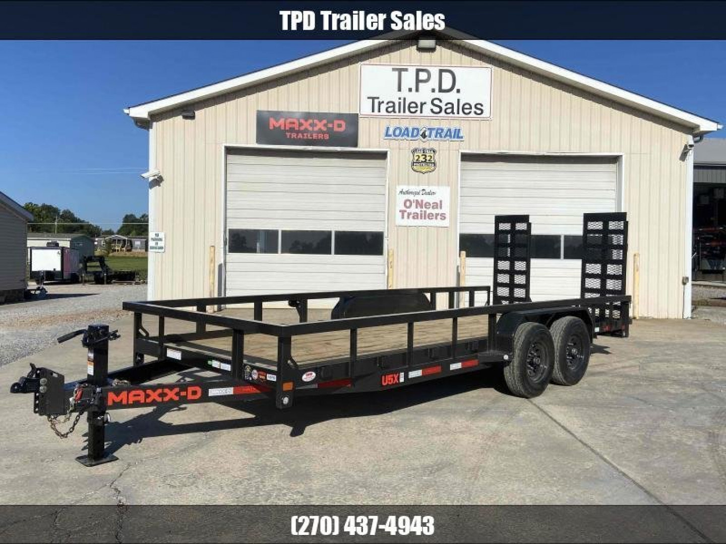 New 2024 MAXXD 83" X 20' 14k Equipment Trailer