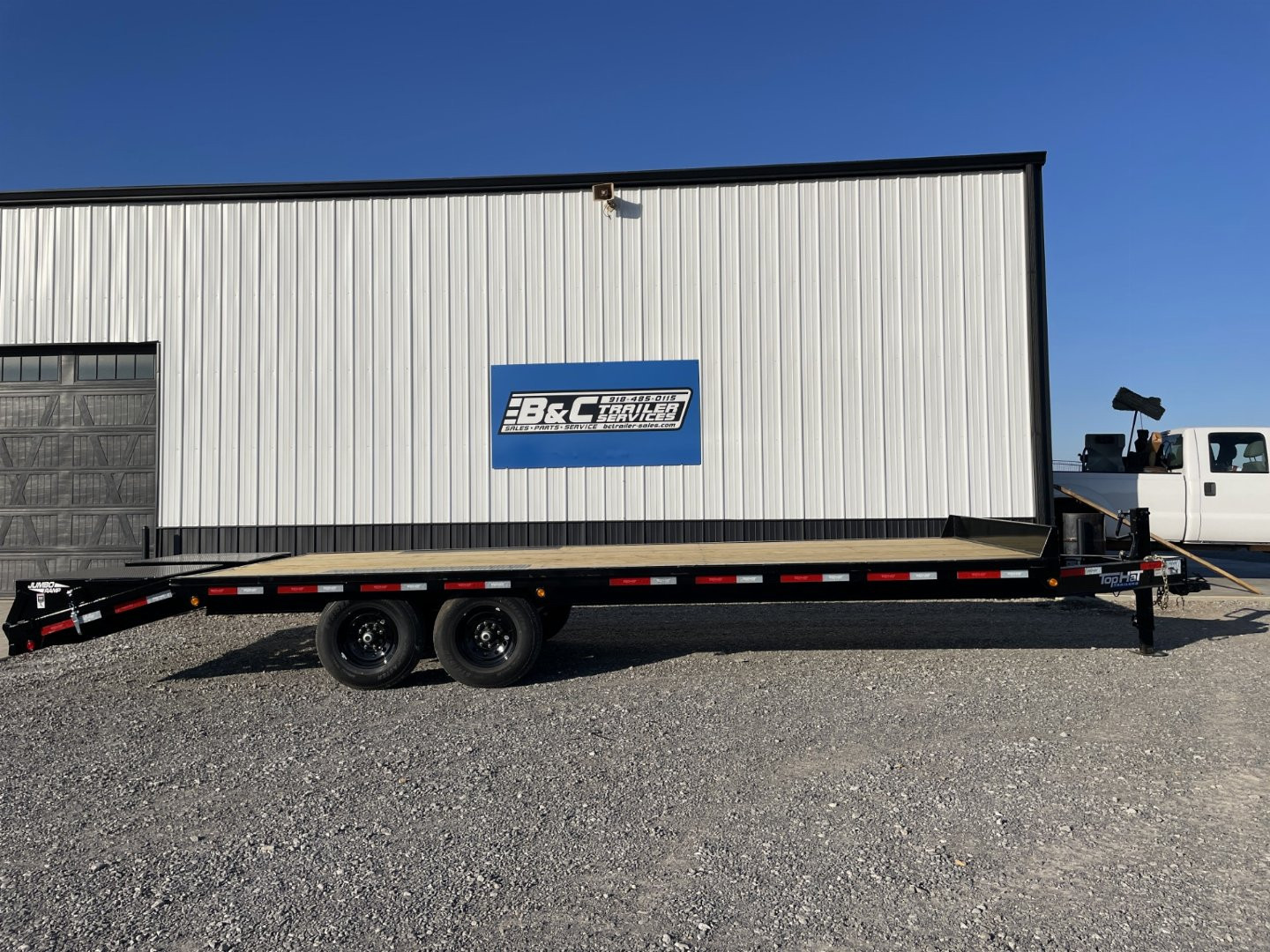 New 2025 TOP HAT 102"X24' DECKOVER W/ JUMBO RAMPS, TANDEM 7K AXLES