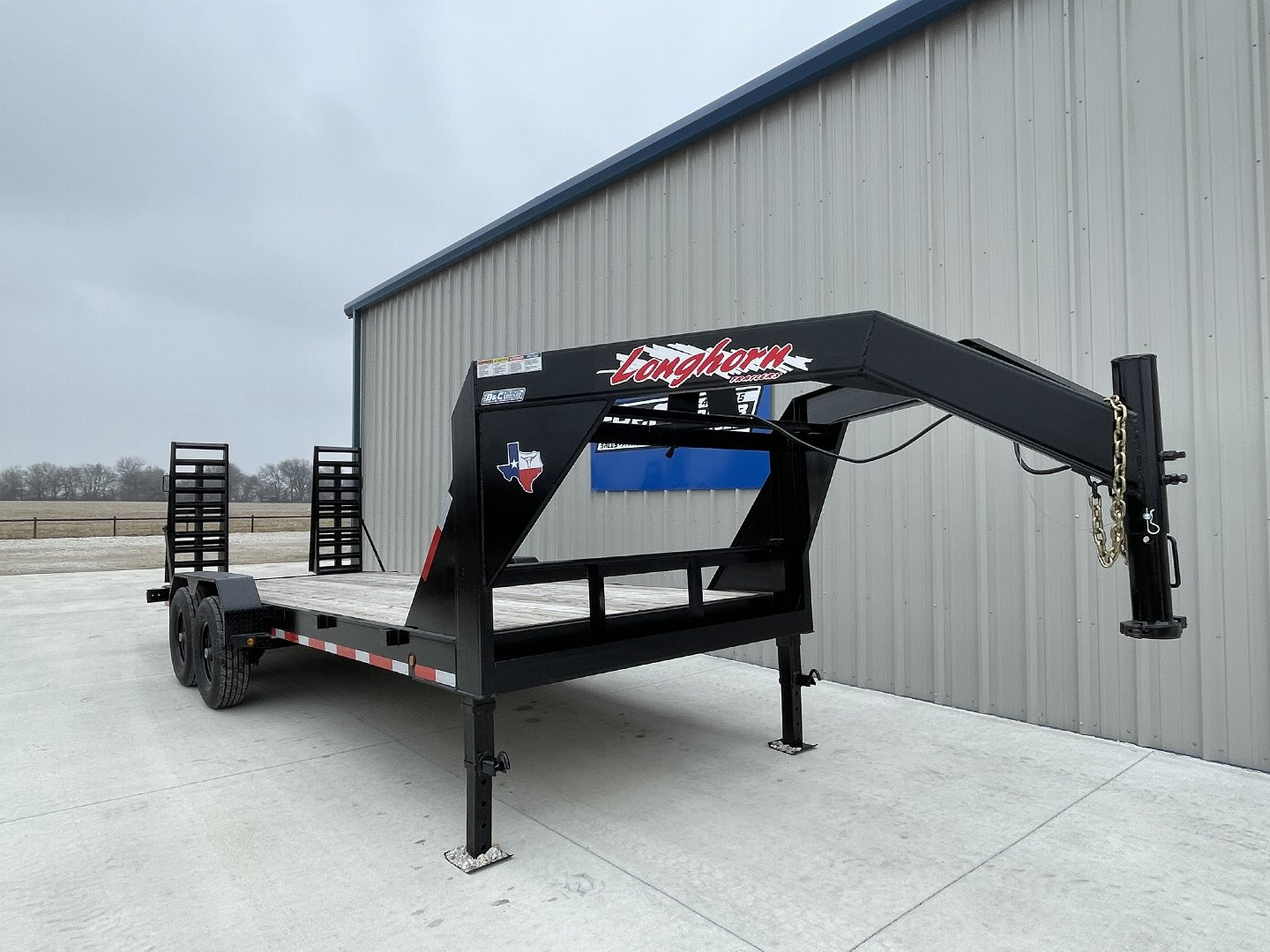 New 2024 LONGHORN 83X20 LO BOY GOOSENECK CAR HAULER \ EQUIPMENT TRAILER ...
