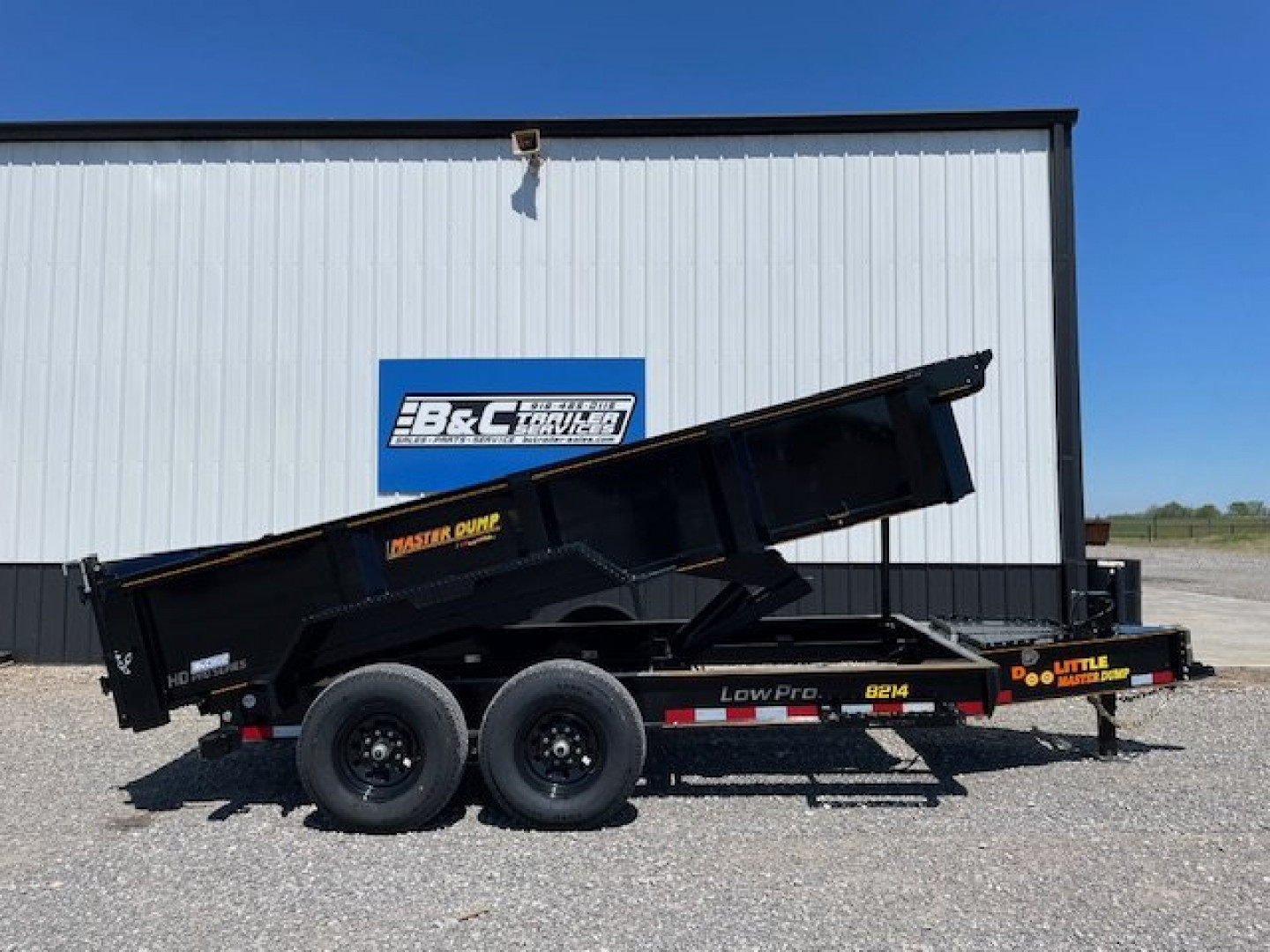 New 2024 DOOLITTLE 82X14 DUMP TRAILER W/ 6'RAMPS, (2)7K AXLES, 2' WALLS
