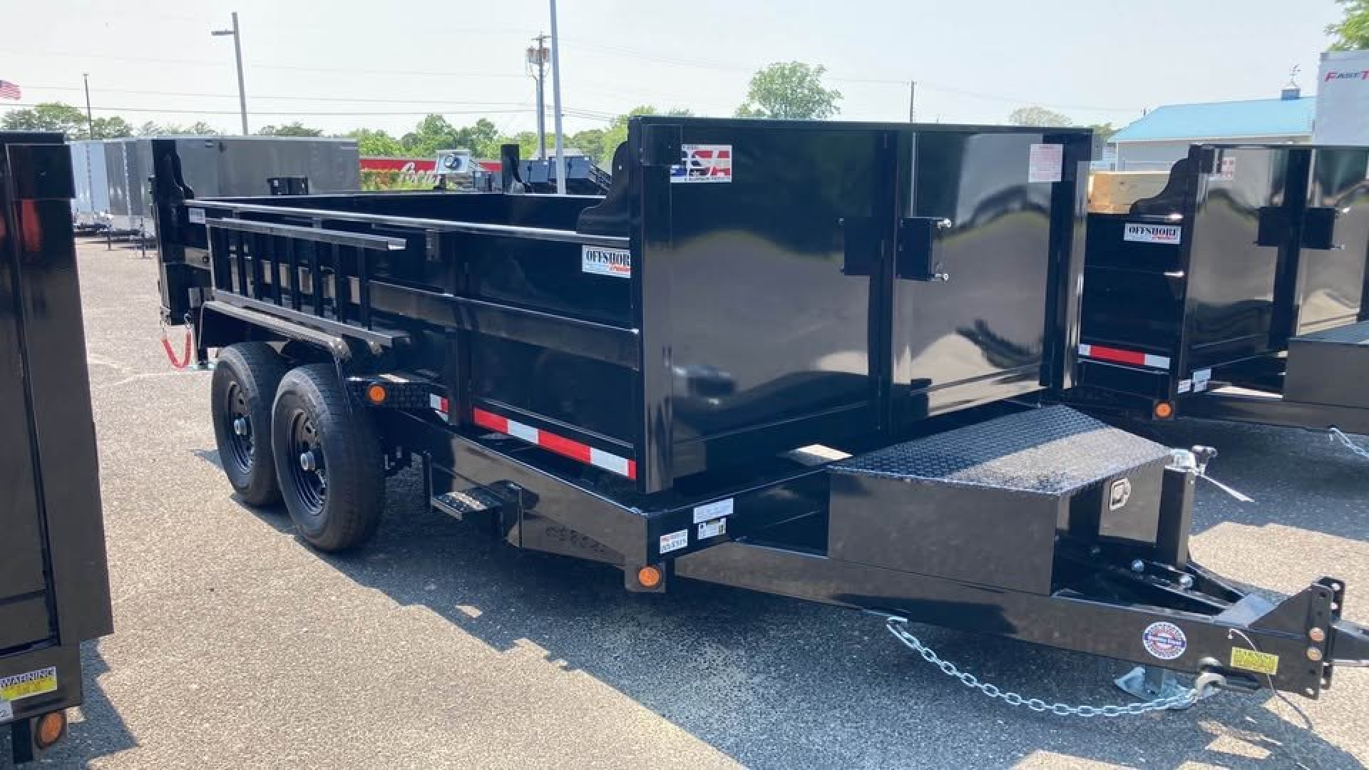 New 2026 Quality Steel and Aluminum 7x14 Dump Trailer
