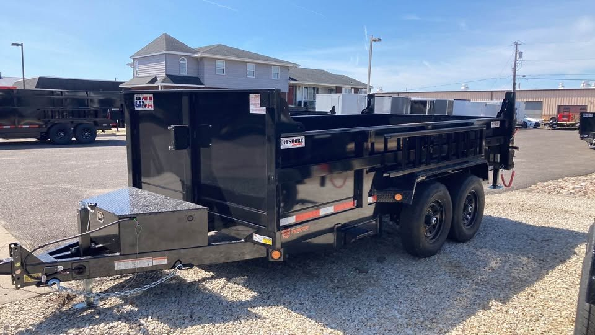 New 2026 Quality Steel and Aluminum 7x14 Dump Trailer