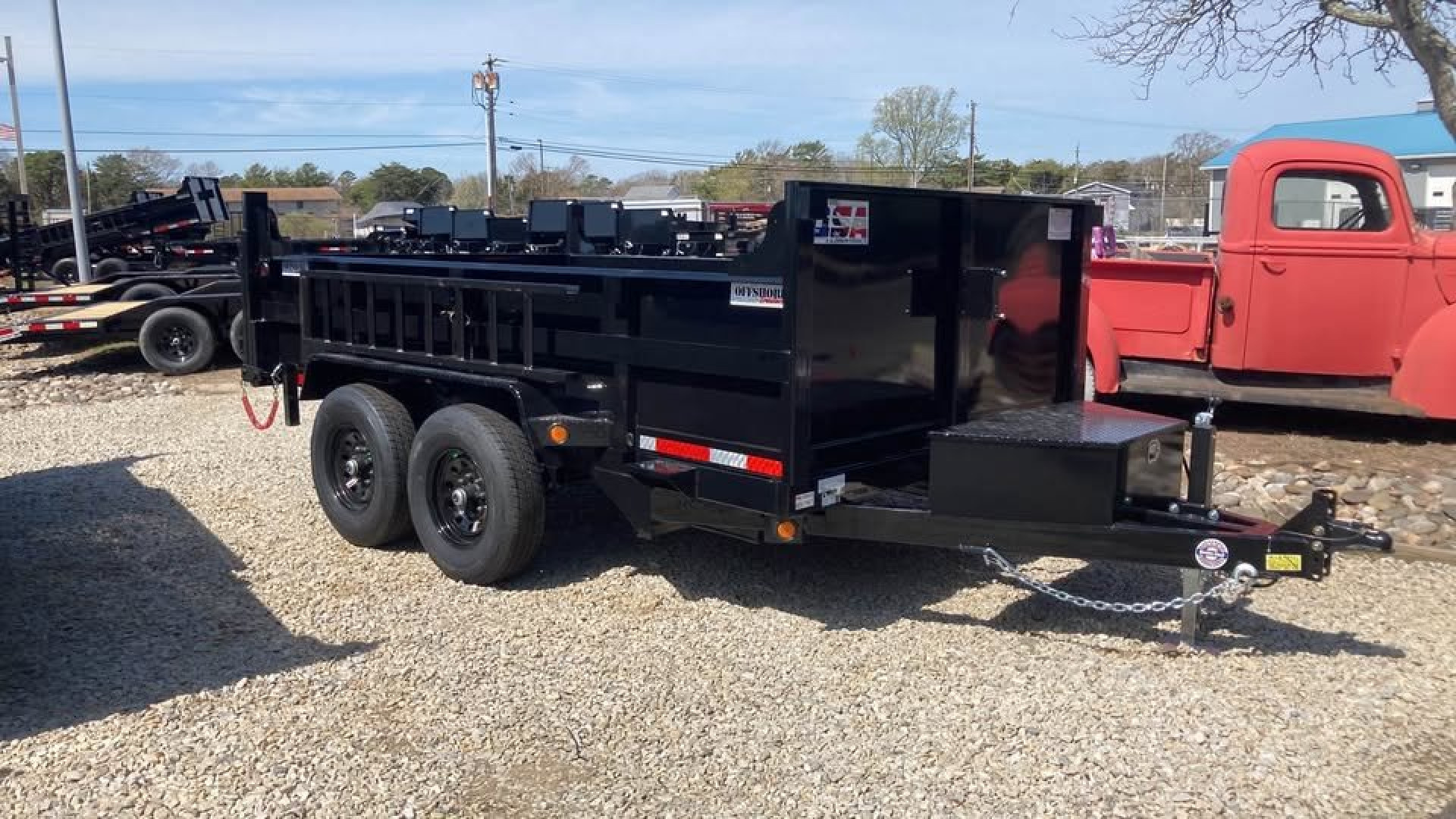 New 2025 Quality Steel and Aluminum 7x12 Dump Trailer